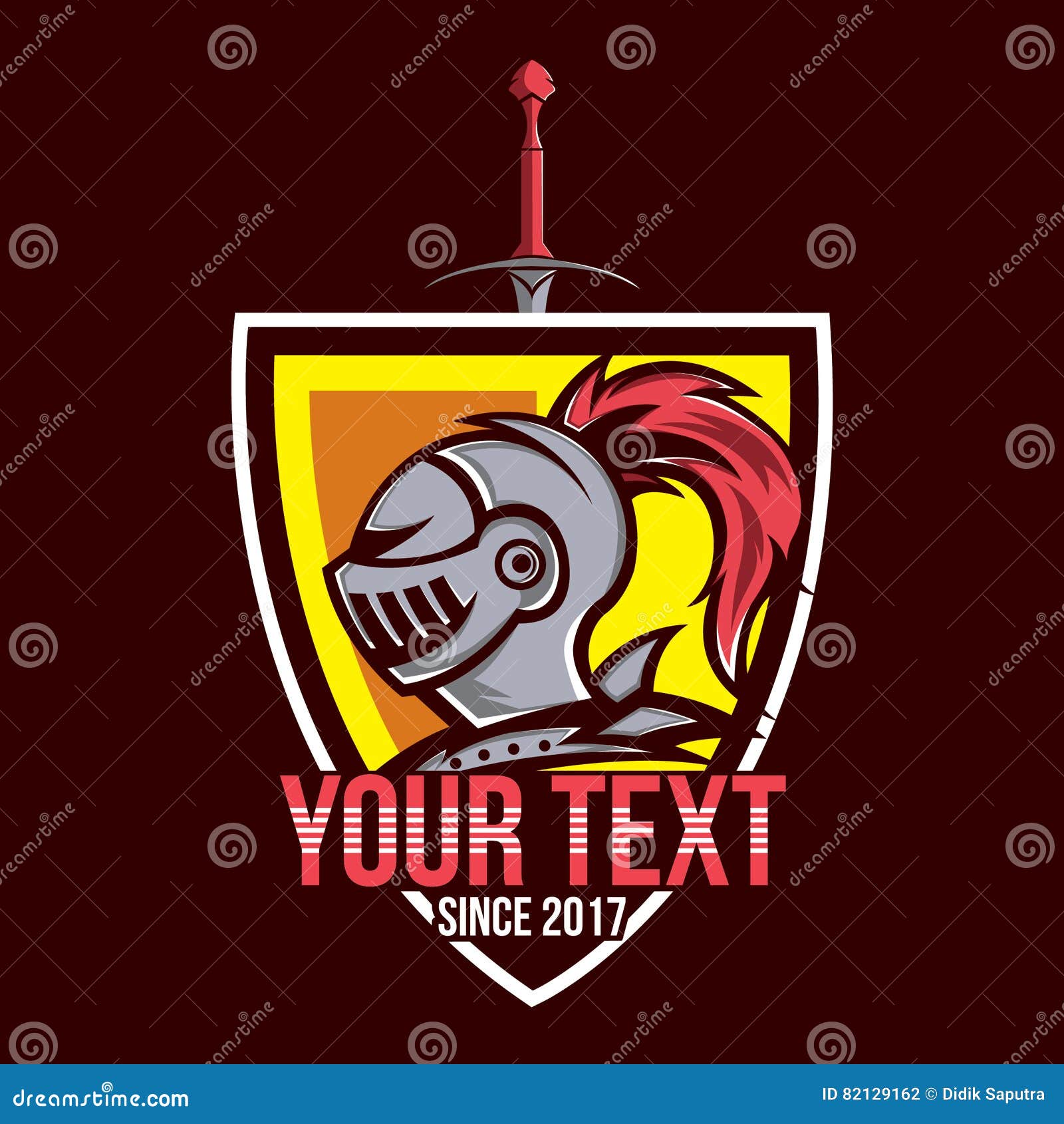 Logo De Chevalier, Logo Classique Illustration de Vecteur ...