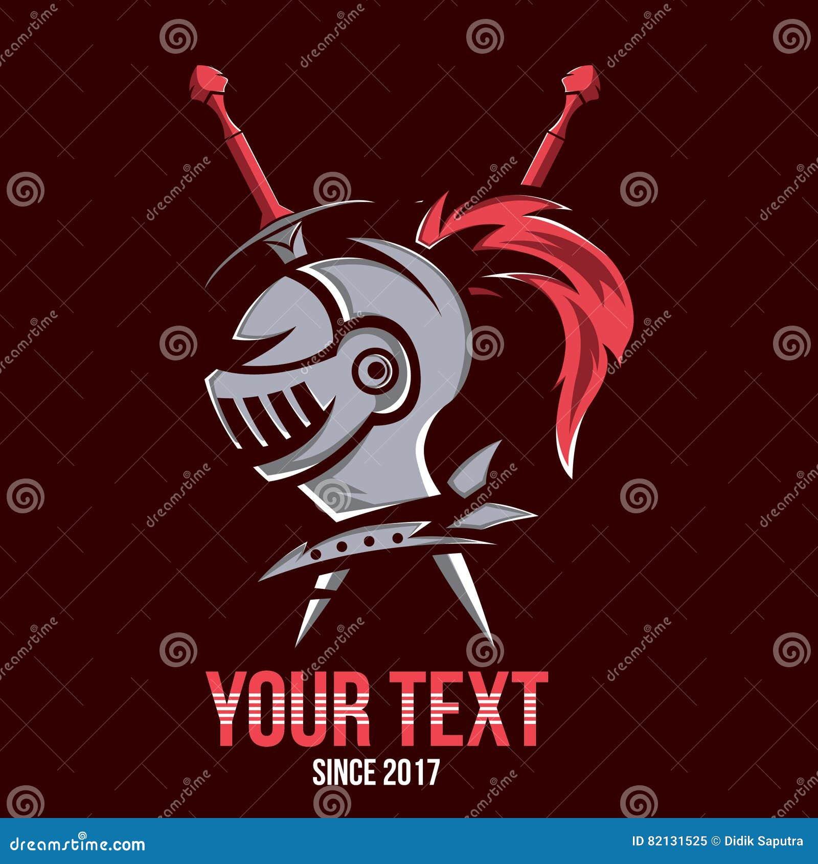 Logo De Chevalier, Logo Classique Illustration de Vecteur ...