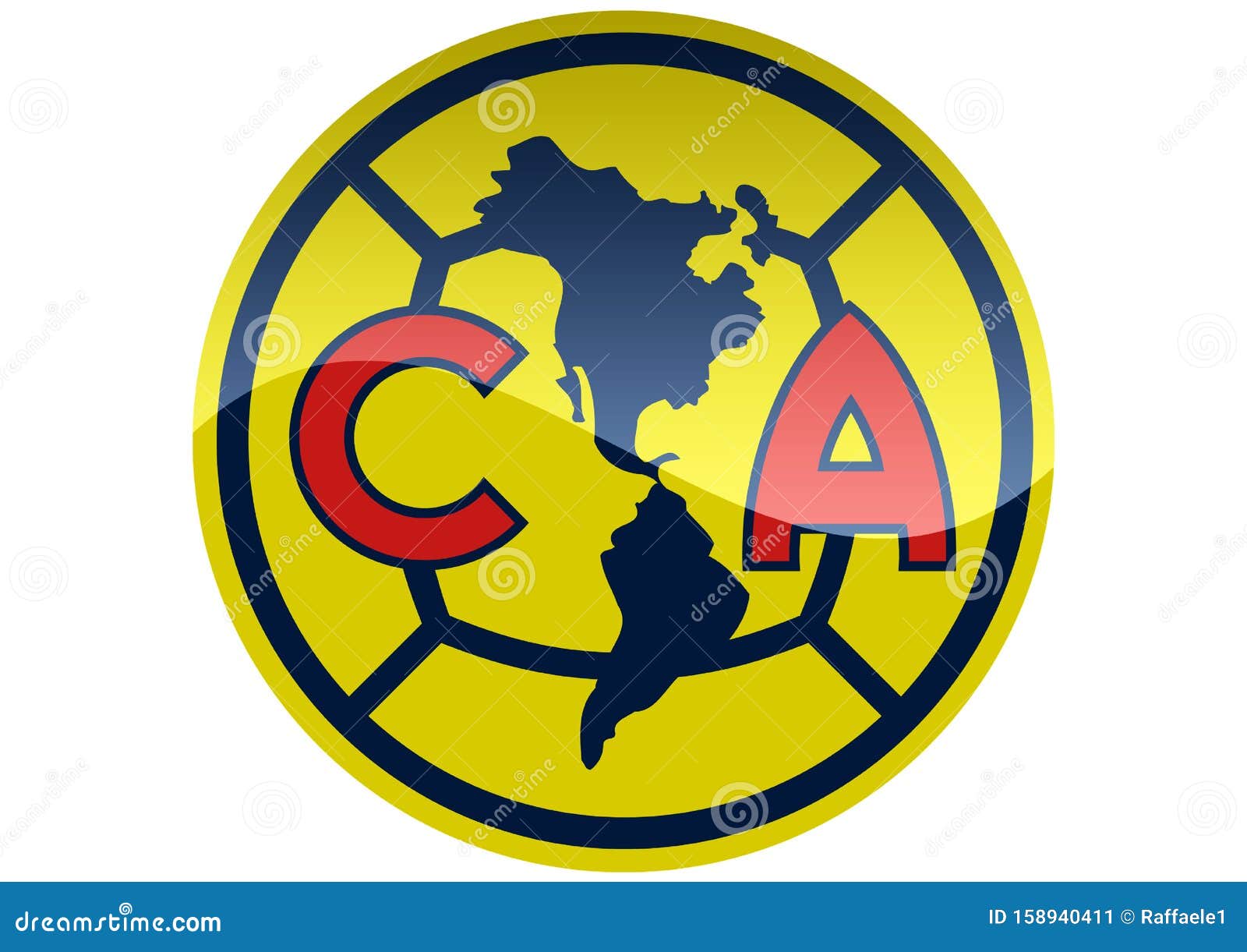 Logo de Club America foto editorial. Ilustración de club - 158940411
