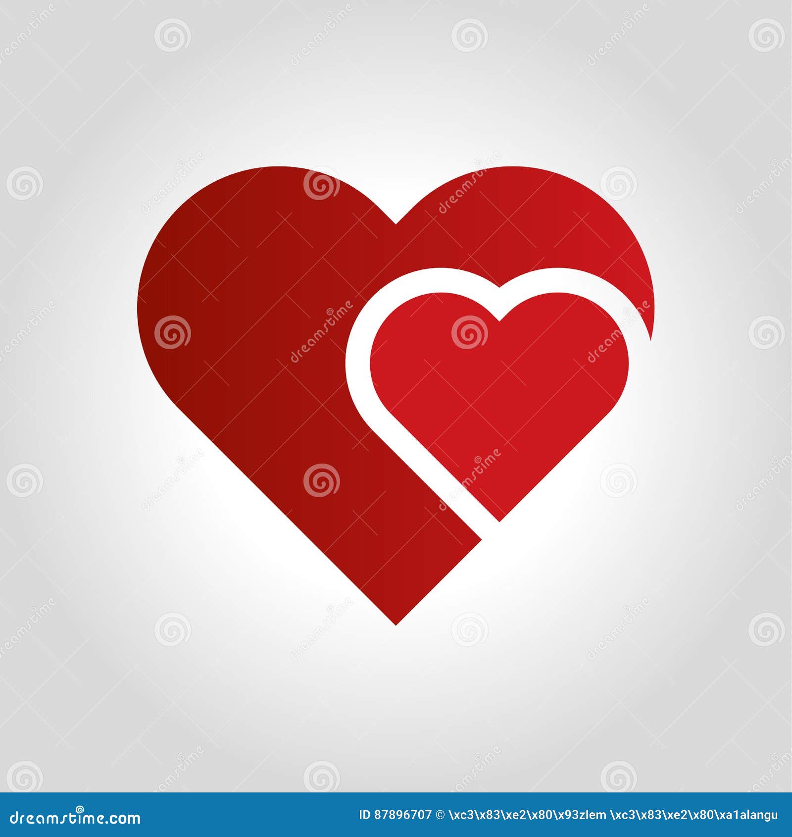 Logo de coeur illustration de vecteur. Illustration du affaires - 87896707