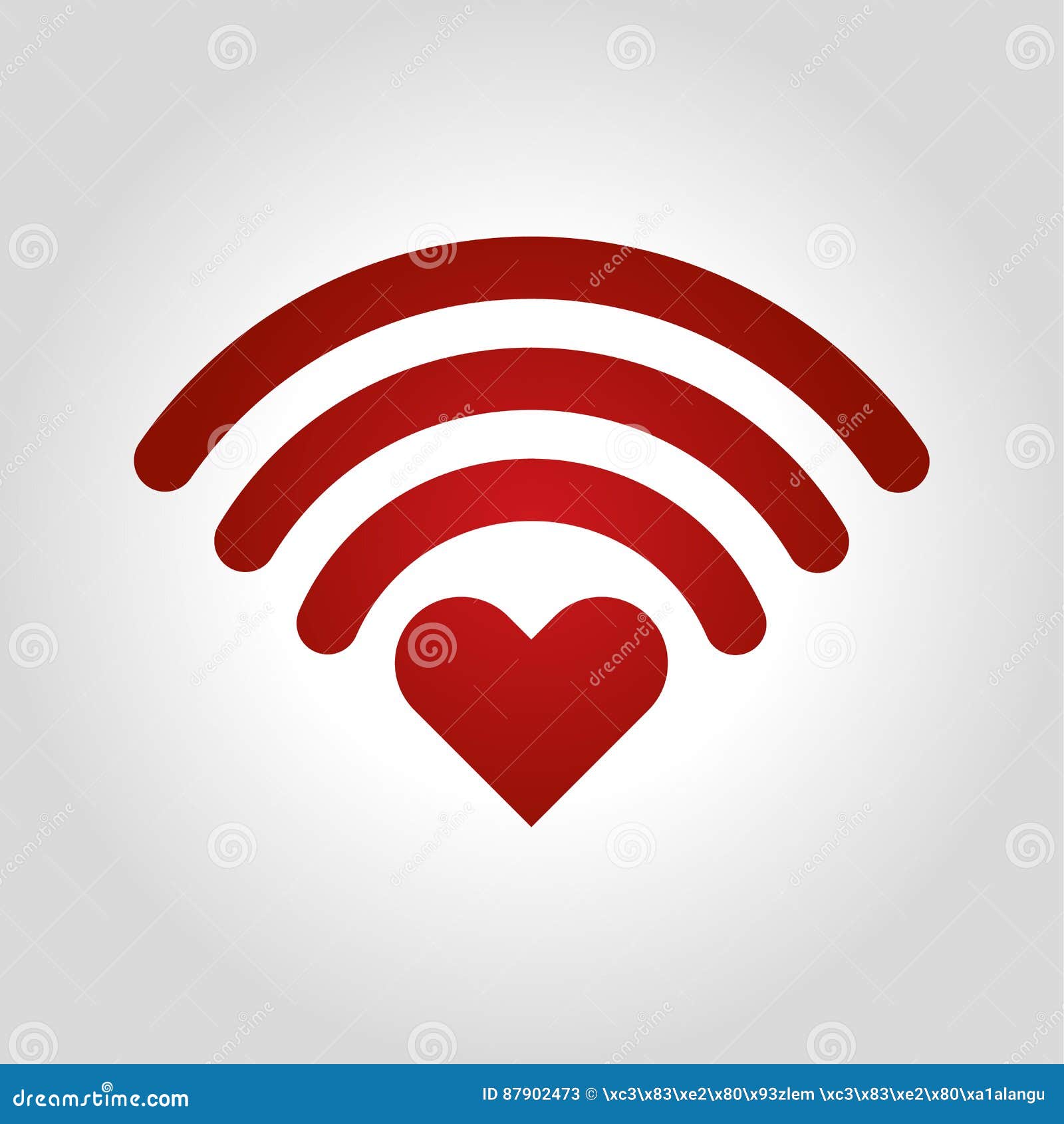 Logo de coeur illustration de vecteur. Illustration du coeur - 87902473