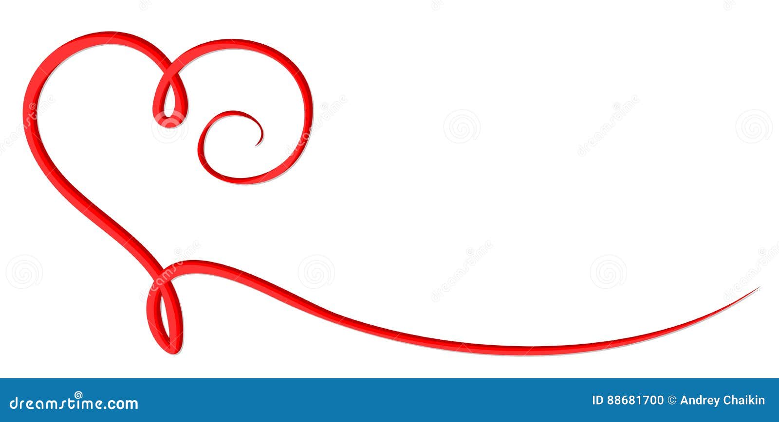 Logo de coeur stylisé illustration de vecteur. Illustration du signe ...