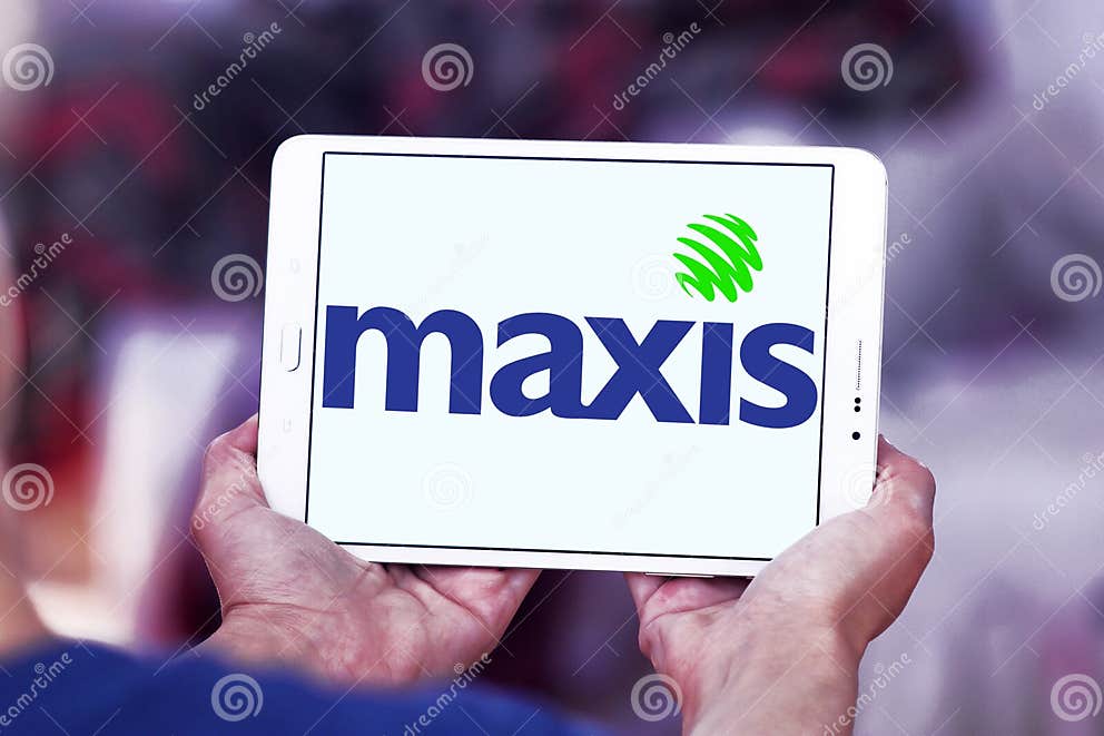 Logo De Communications De Maxis Image éditorial - Image du mobile ...