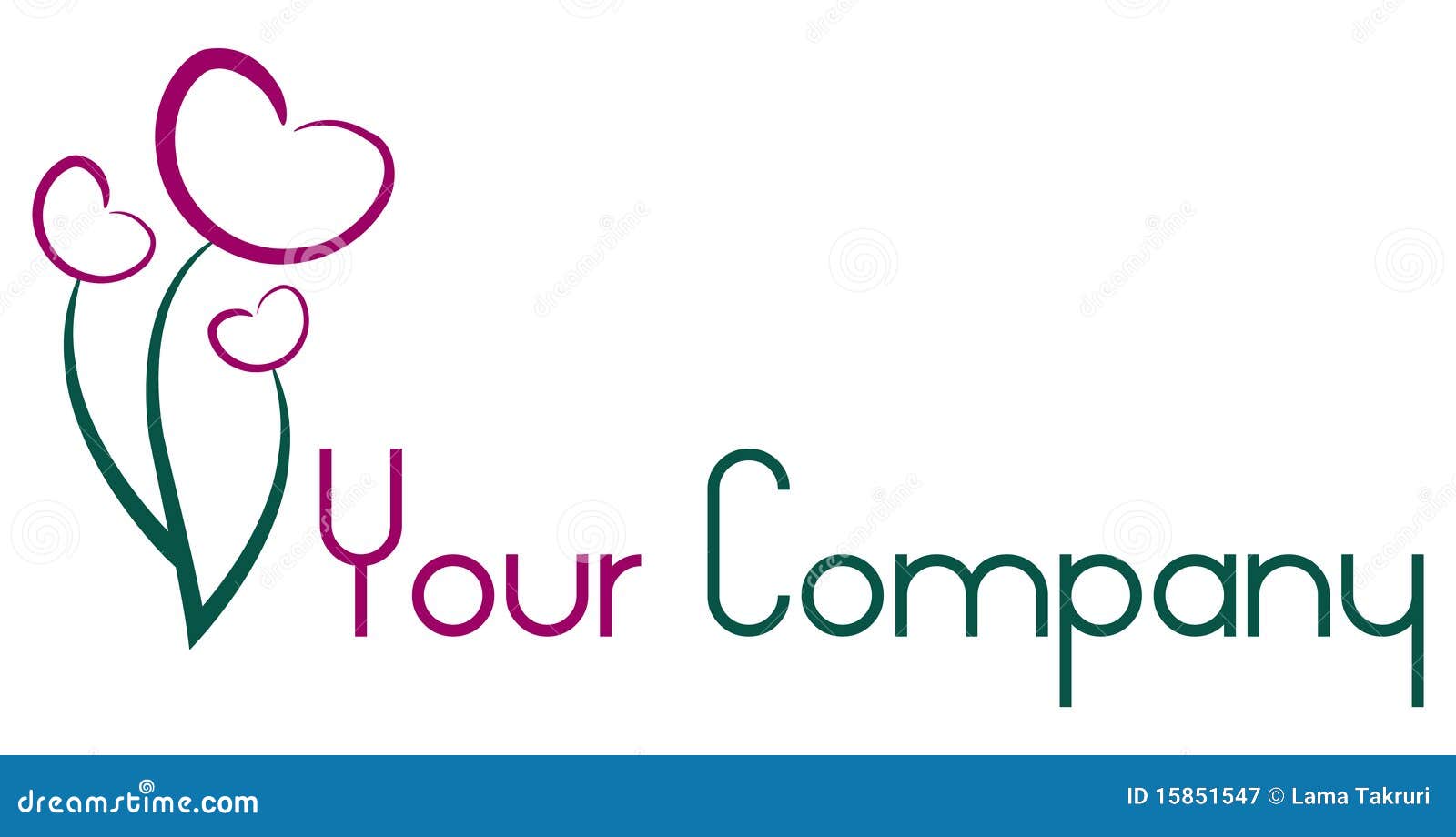 Logo de compagnie illustration de vecteur. Illustration du soin - 15851547