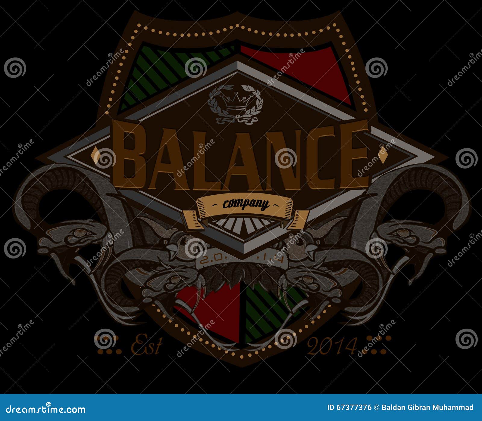 Logo de compagnon illustration stock. Illustration du tissu - 67377376