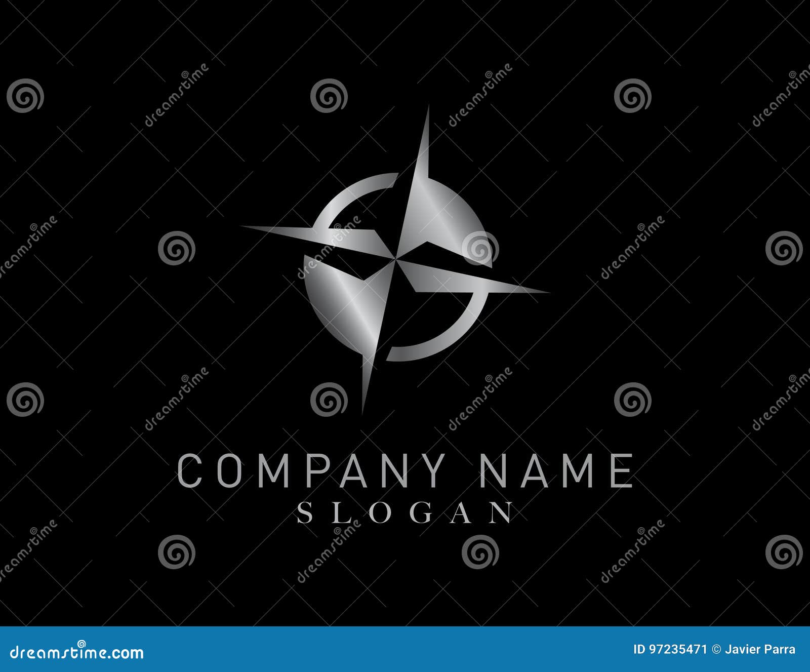 Logo De Concept De Boussole Illustration Stock - Illustration du noir ...