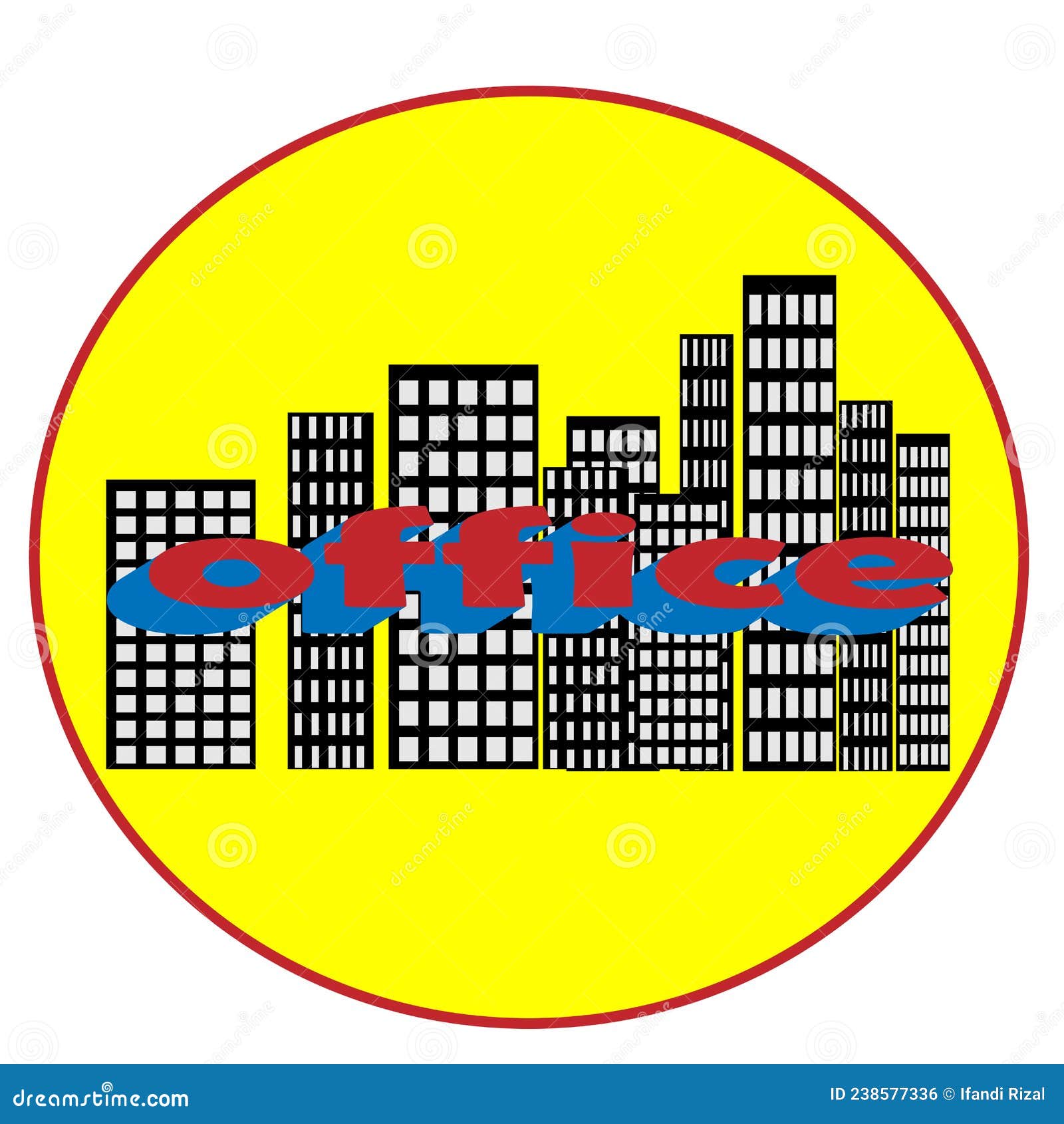 Logo De Conception Du Concept De Bureau Illustration de Vecteur ...