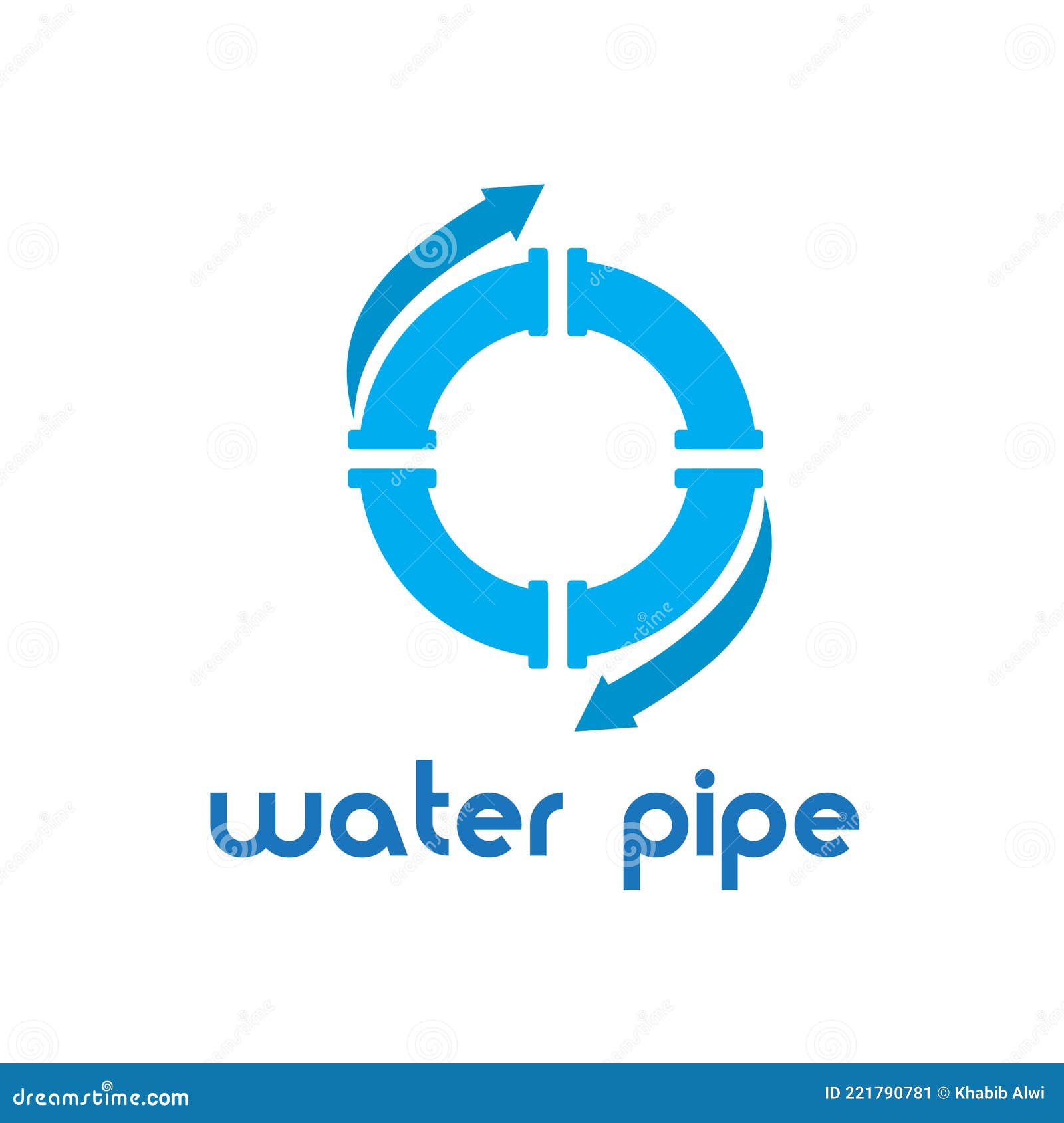 Logo de conduite d'eau illustration de vecteur. Illustration du ...