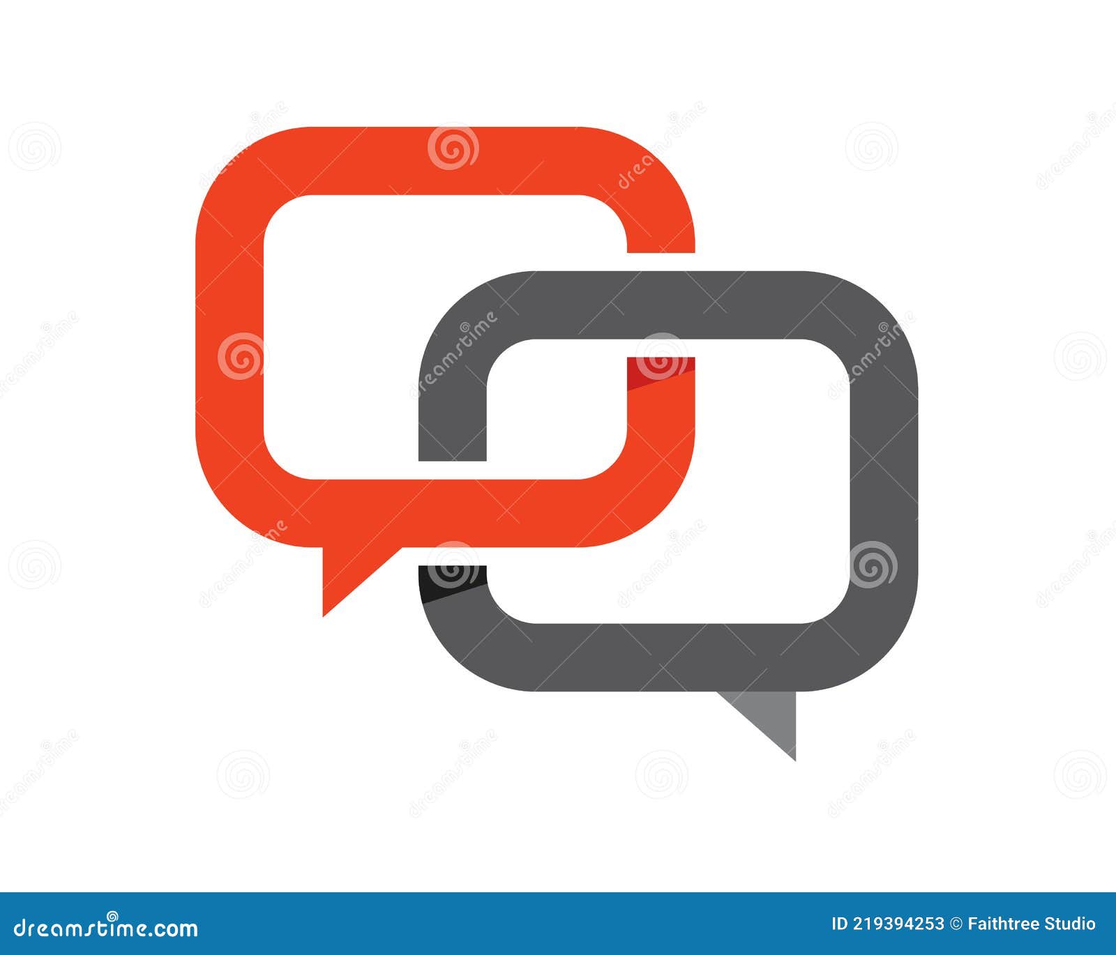 Logo De Connect N Talk Chat Box Ilustración del Vector - Ilustración de ...