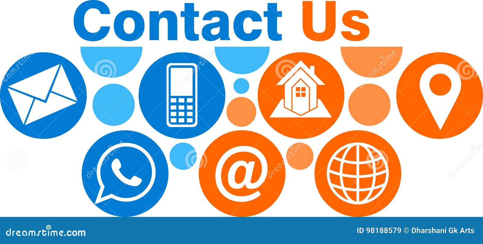 Logo de contactez-nous illustration de vecteur. Illustration du adresse ...