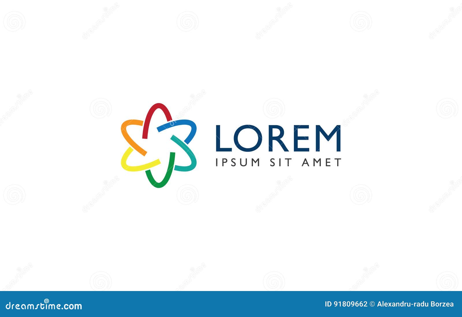 Logo de couleur illustration de vecteur. Illustration du logo - 91809662