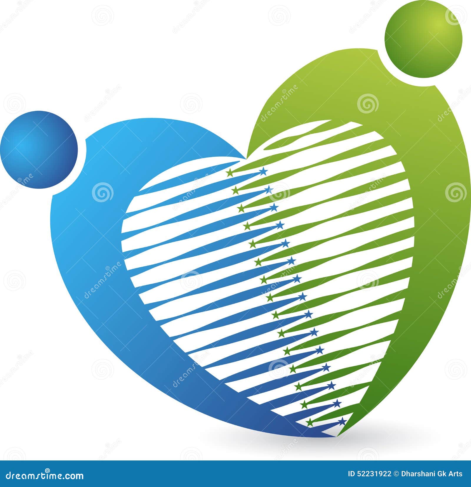 Logo de couples de coeur illustration de vecteur. Illustration du ...