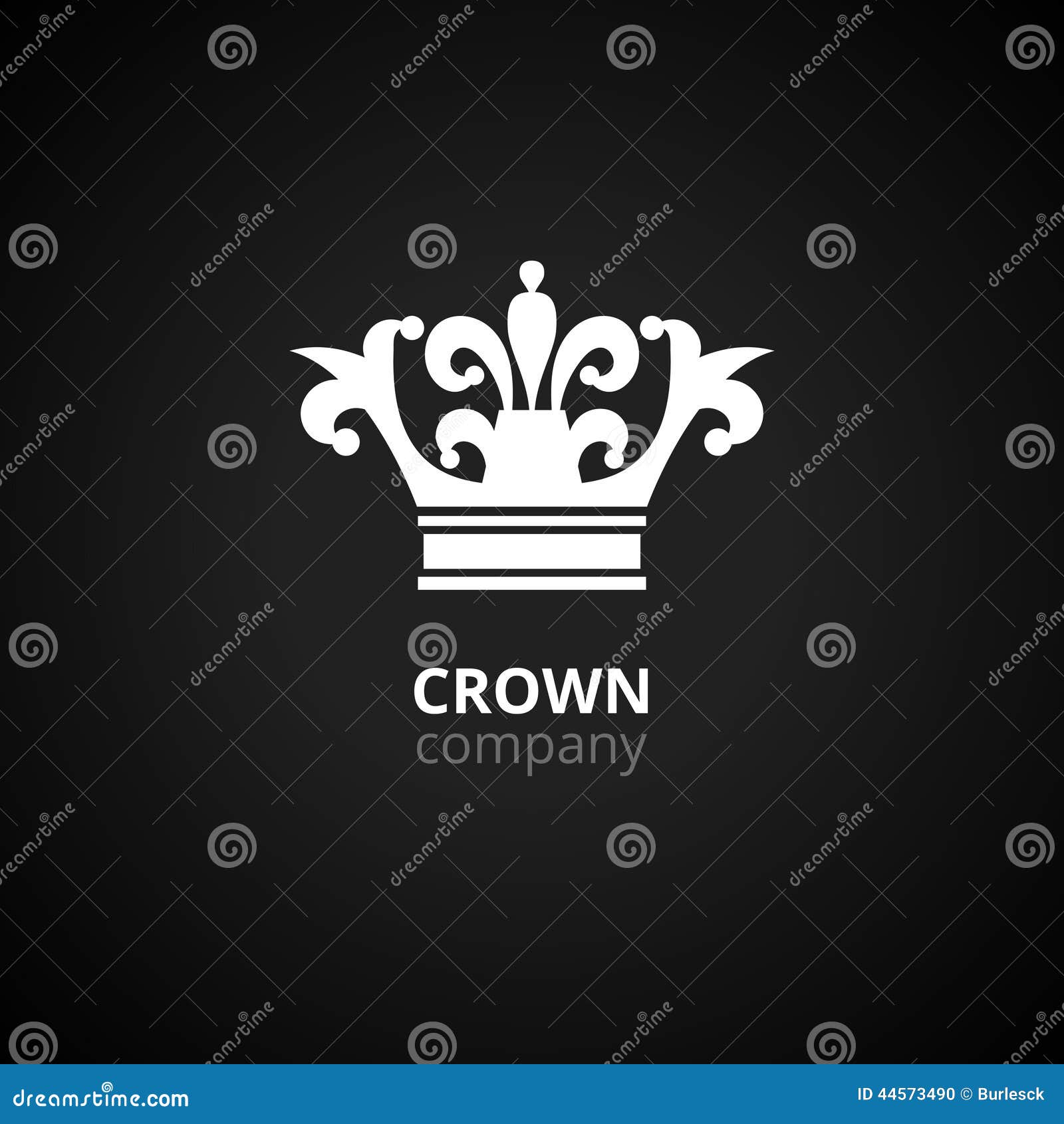Logo de couronne illustration de vecteur. Illustration du objet - 44573490