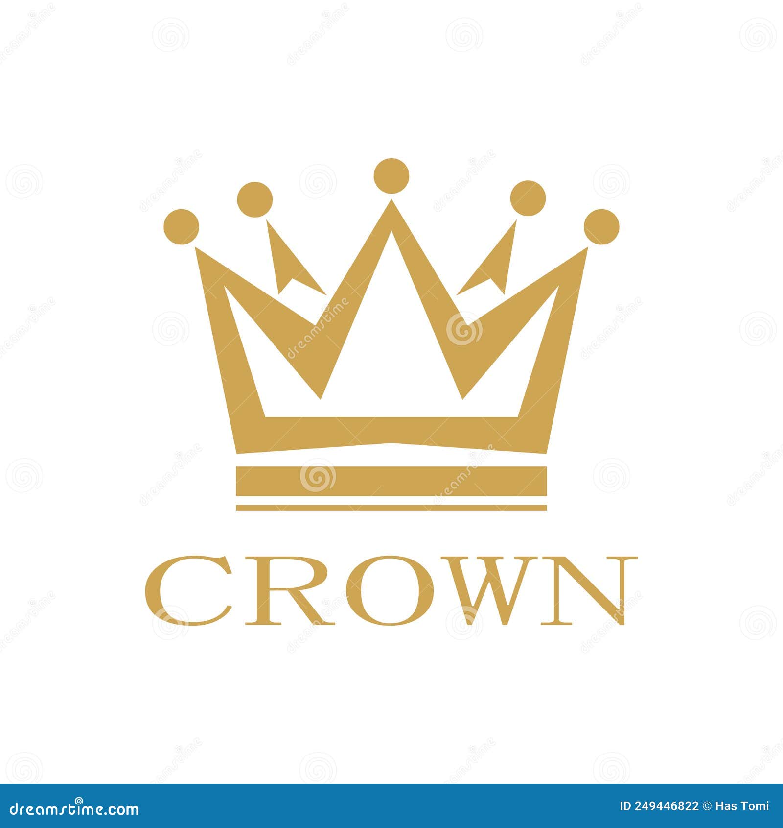 Logo De Couronne Conception Vectorielle Illustration Illustration de ...