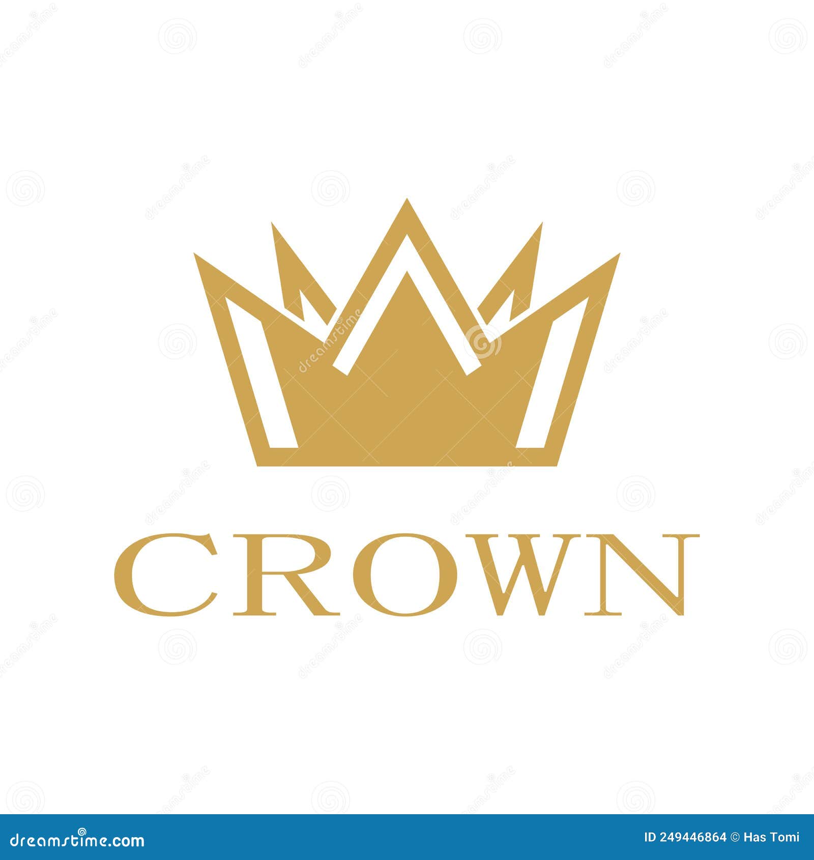 Logo De Couronne Conception Vectorielle Illustration Illustration de ...