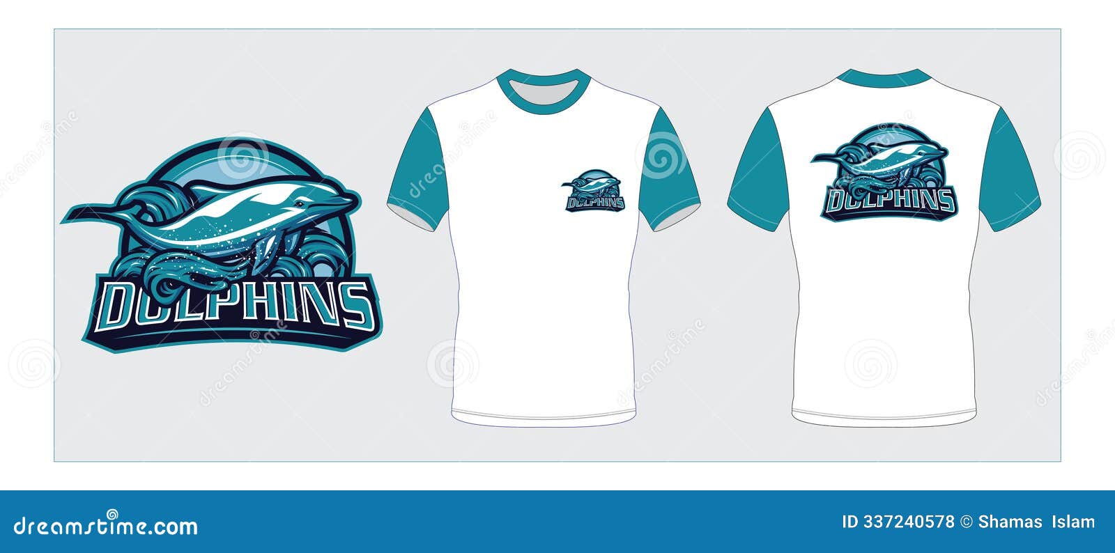 Logo de delfines ilustración del vector. Ilustración de aislado - 337240578