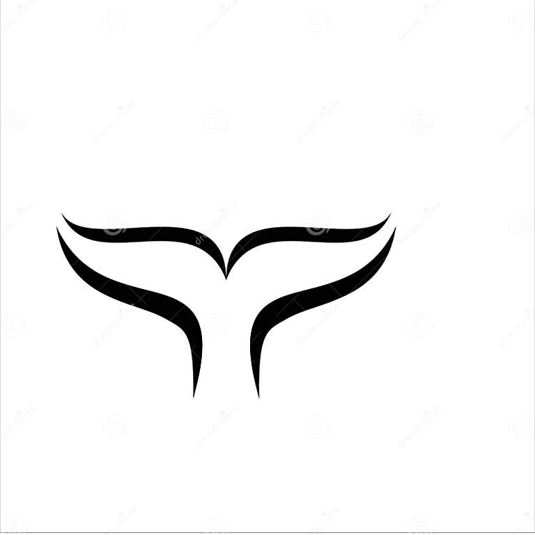 Logo De Design Do Conceito De Cauda Simples Ilustração do Vetor ...