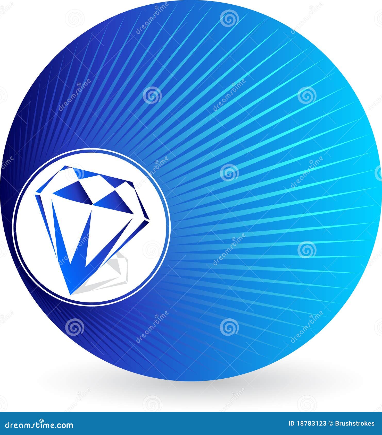 Logo de Diamond stock de ilustración. Ilustración de prism - 18783123