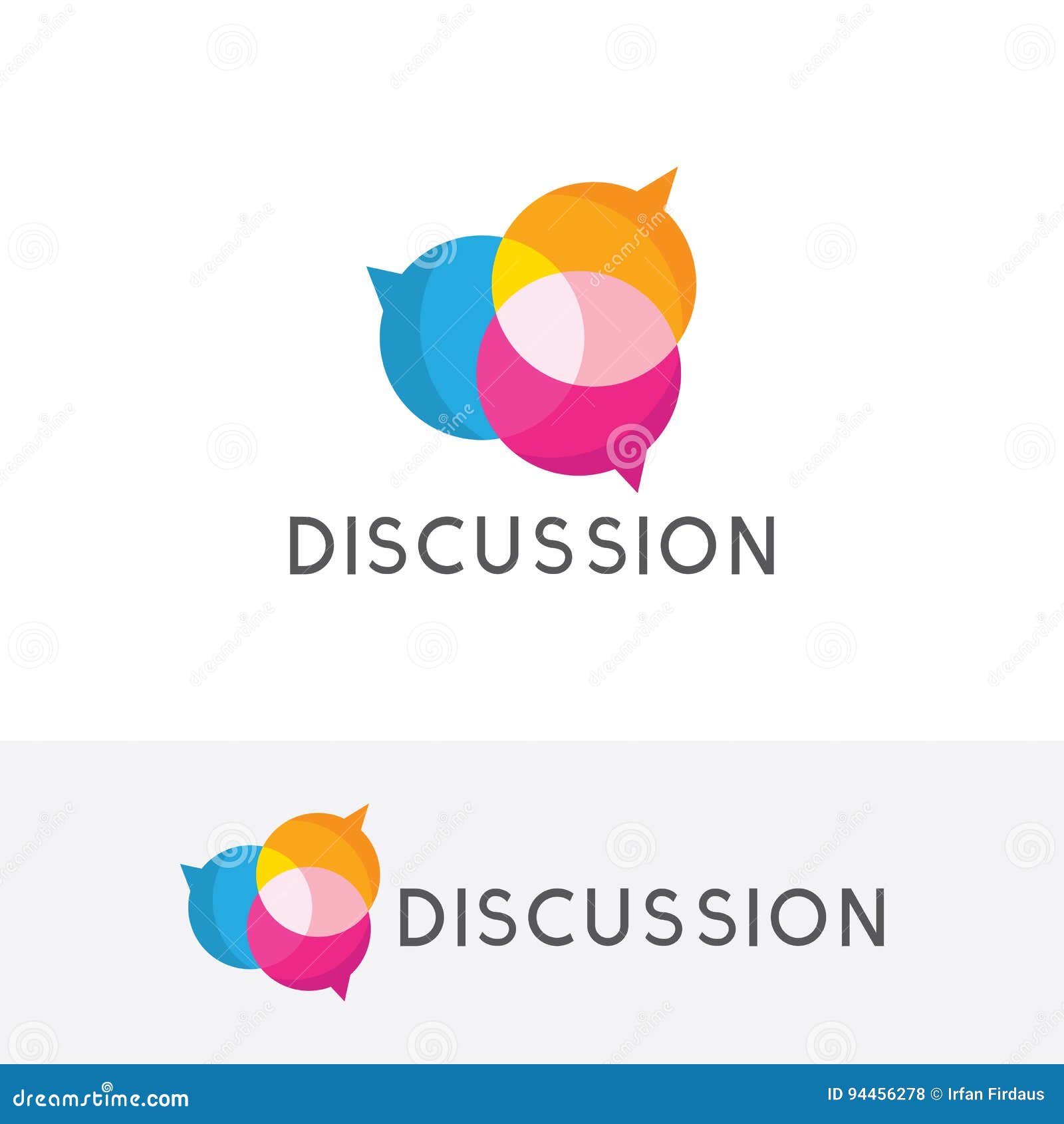 Logo de discussion illustration de vecteur. Illustration du medias ...