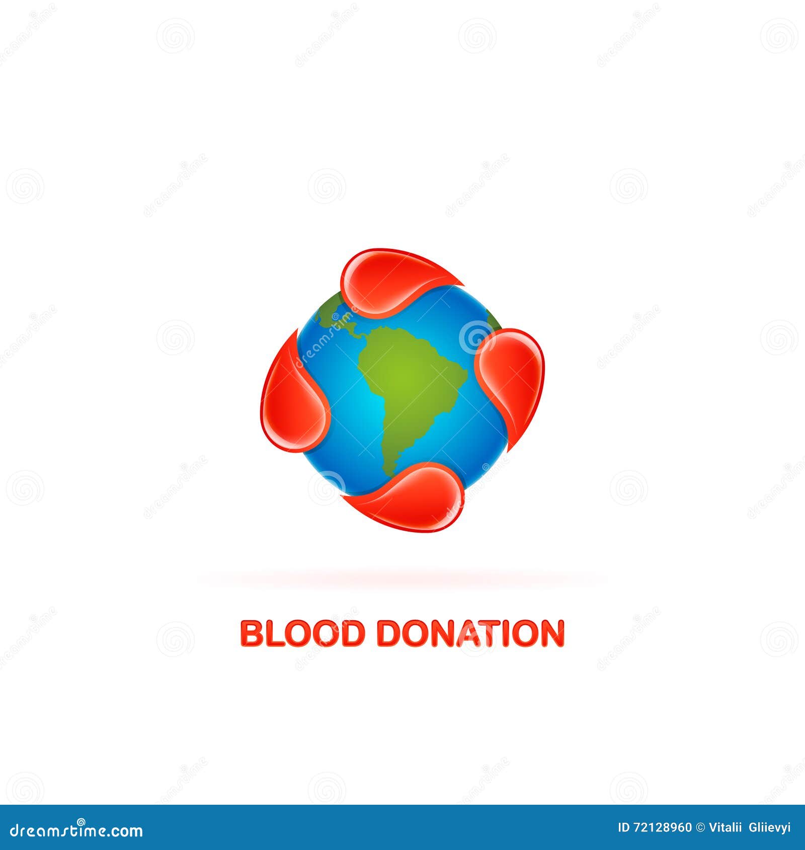 Logo de don du sang illustration de vecteur. Illustration du durée ...