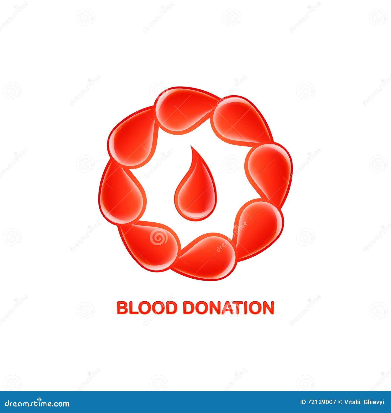 Logo de don du sang illustration de vecteur. Illustration du donnez ...