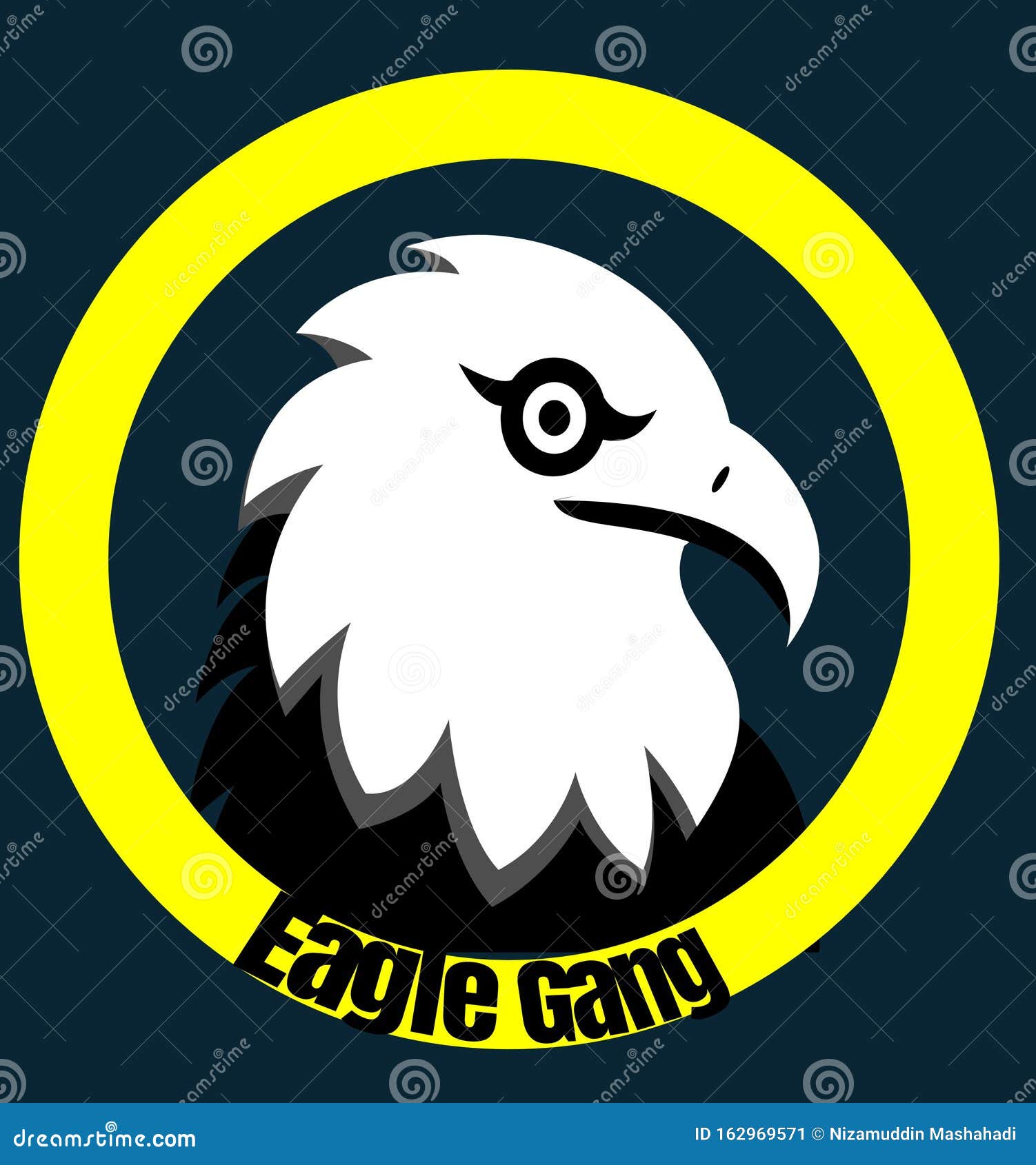Logo de Eagle Gang stock de ilustración. Ilustración de insignia ...
