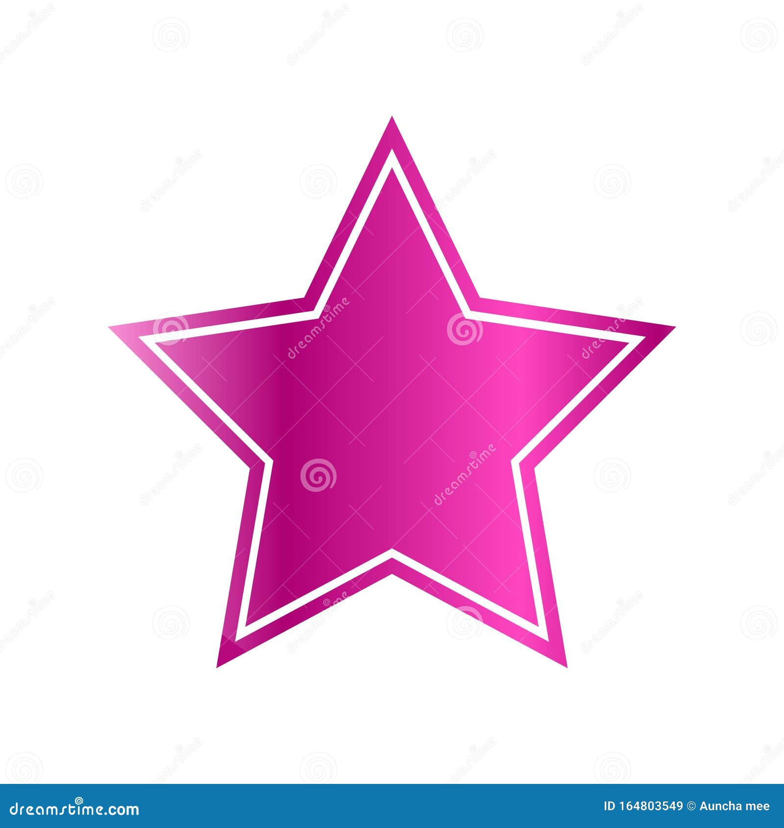 Logo De Estrella Rosa Aislado En Blanco Imagen de archivo - Imagen de ...