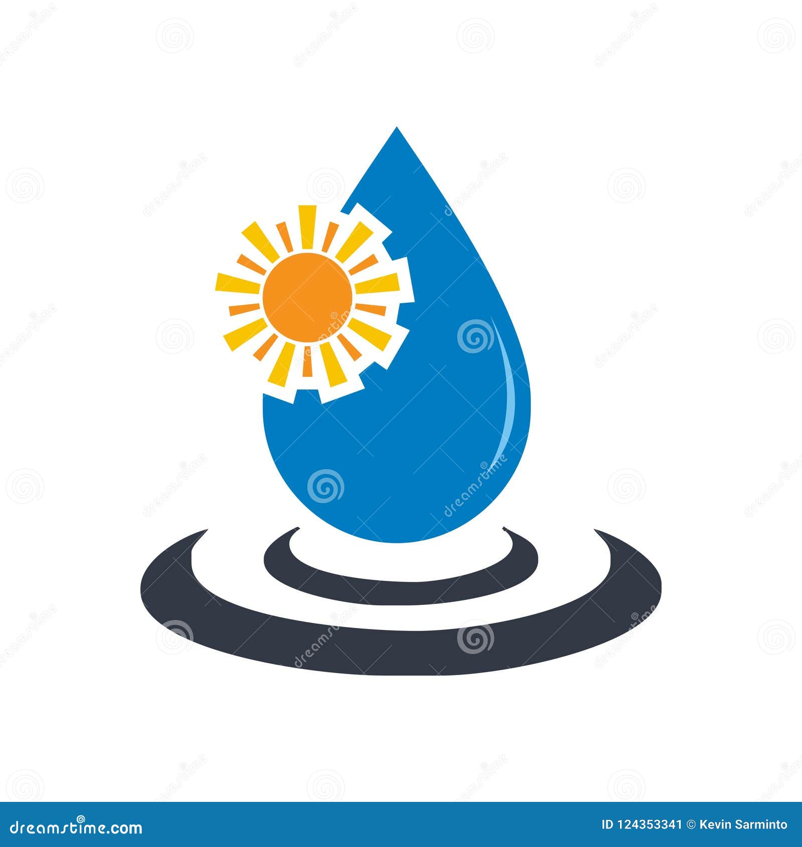 Logo de feuille de baisse illustration de vecteur. Illustration du ...