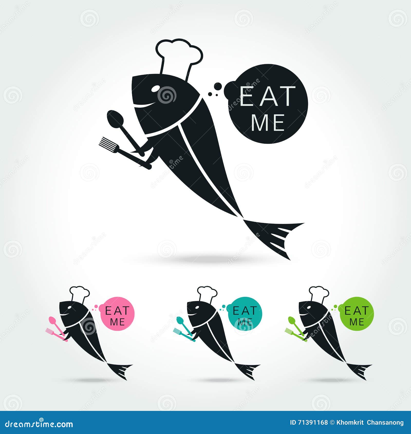 Logo de Fish de chef illustration de vecteur. Illustration du cuisine ...