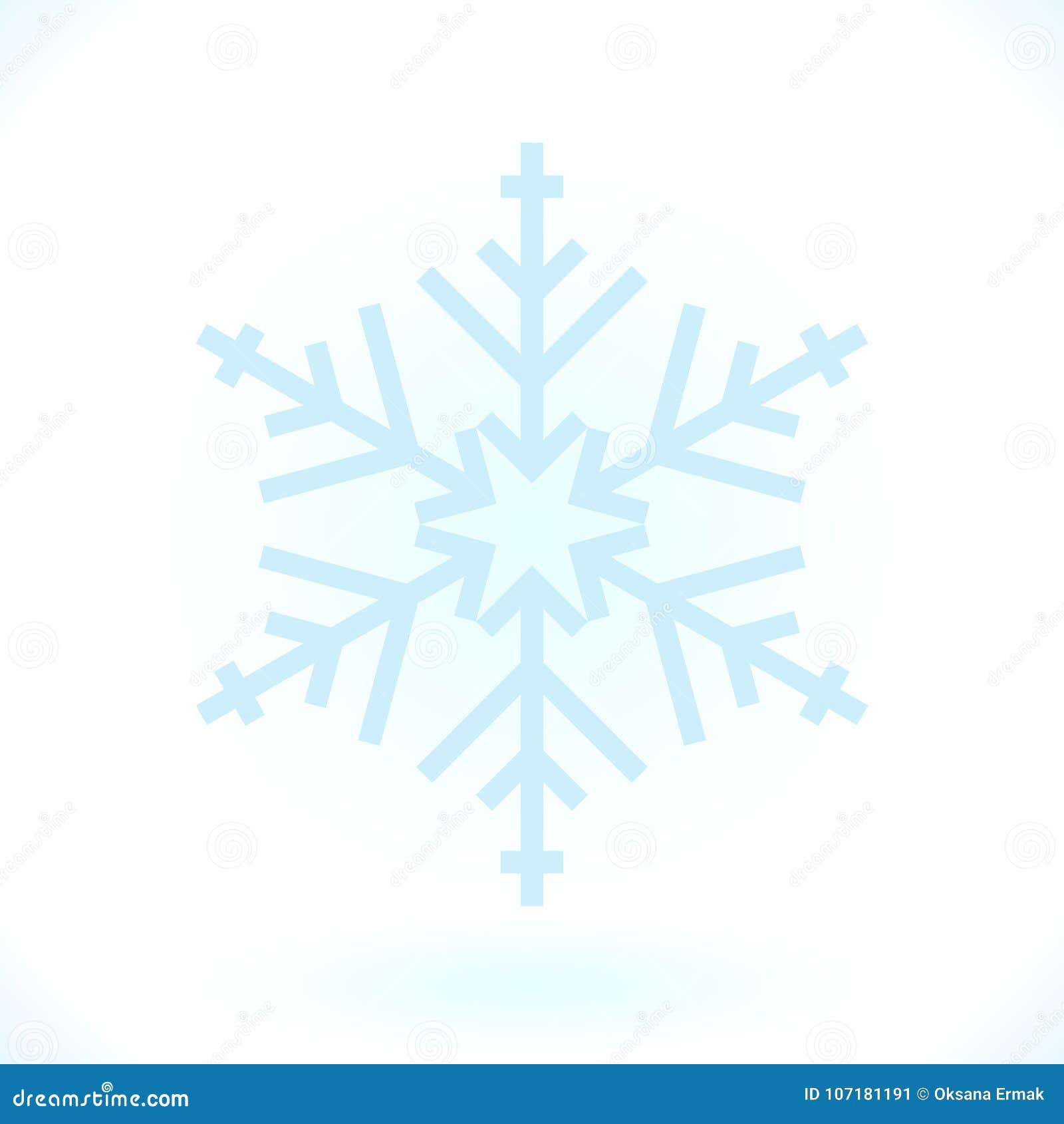 Logo De Flocon De Neige Icône De Neige Illustration de Vecteur ...