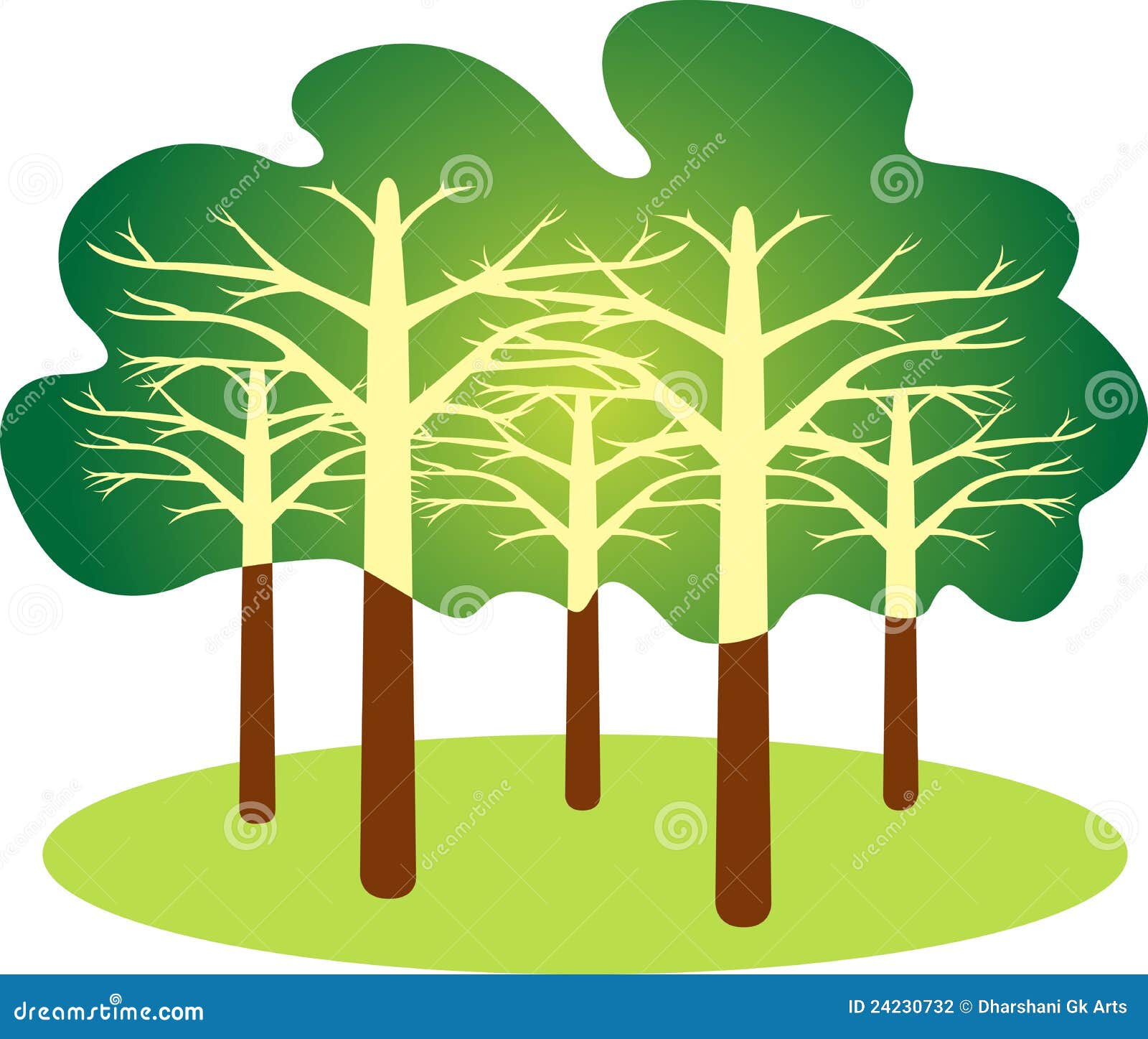 Logo De Forêt Photographie stock - Image: 24230732
