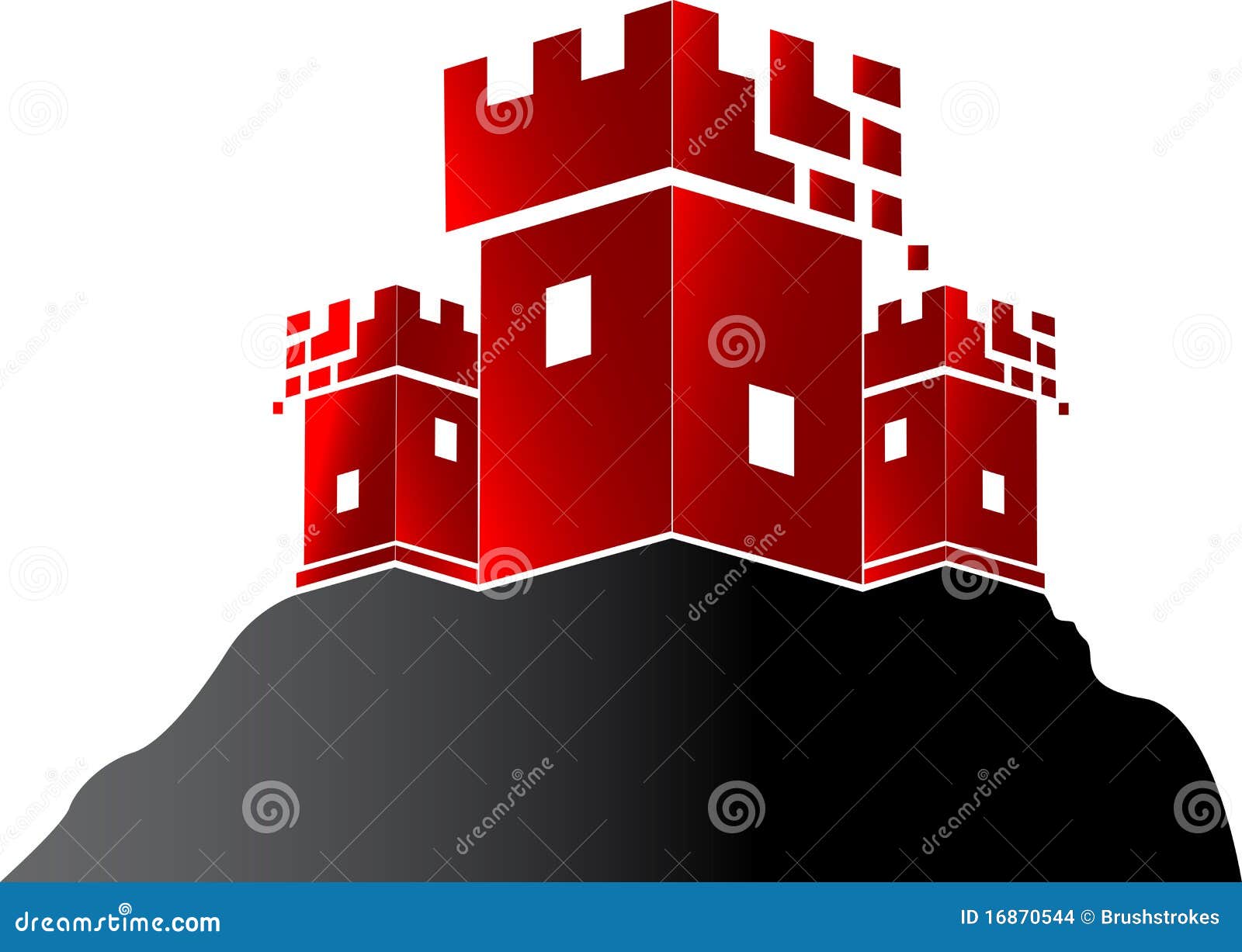 Logo de Fort stock de ilustración. Ilustración de editable - 16870544