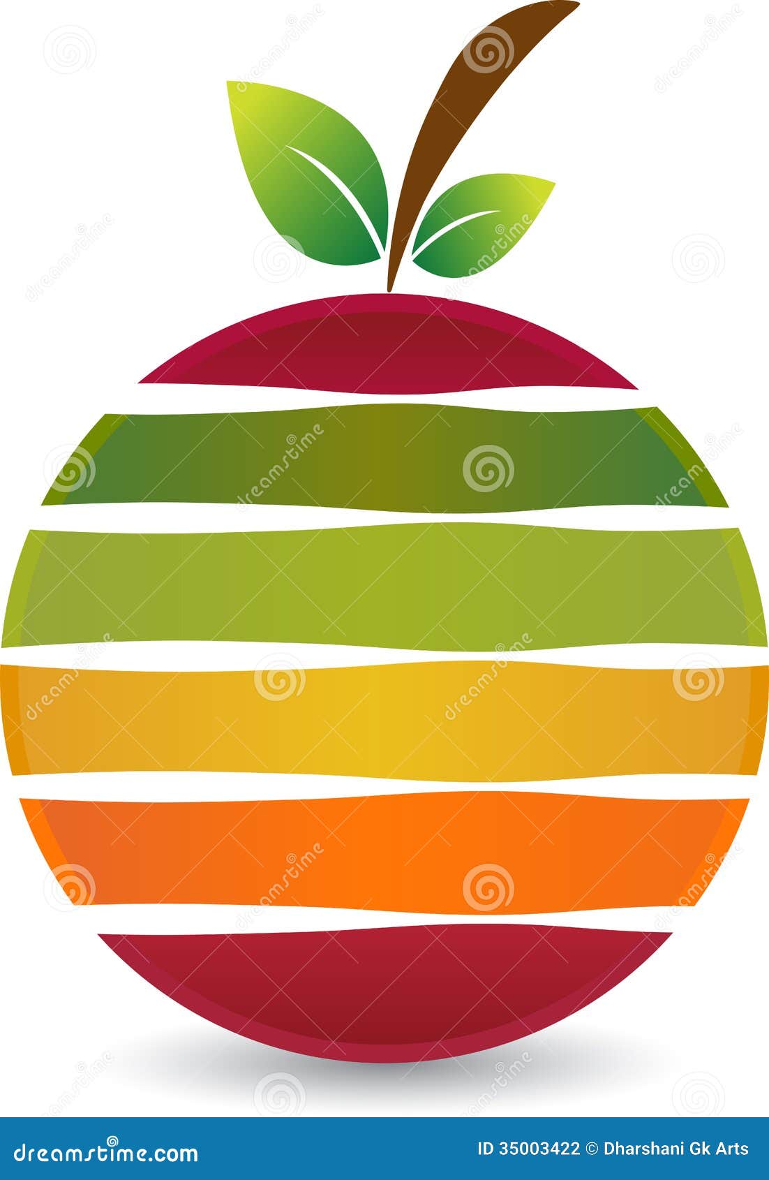 Logo de fruit illustration de vecteur. Illustration du abstrait - 35003422