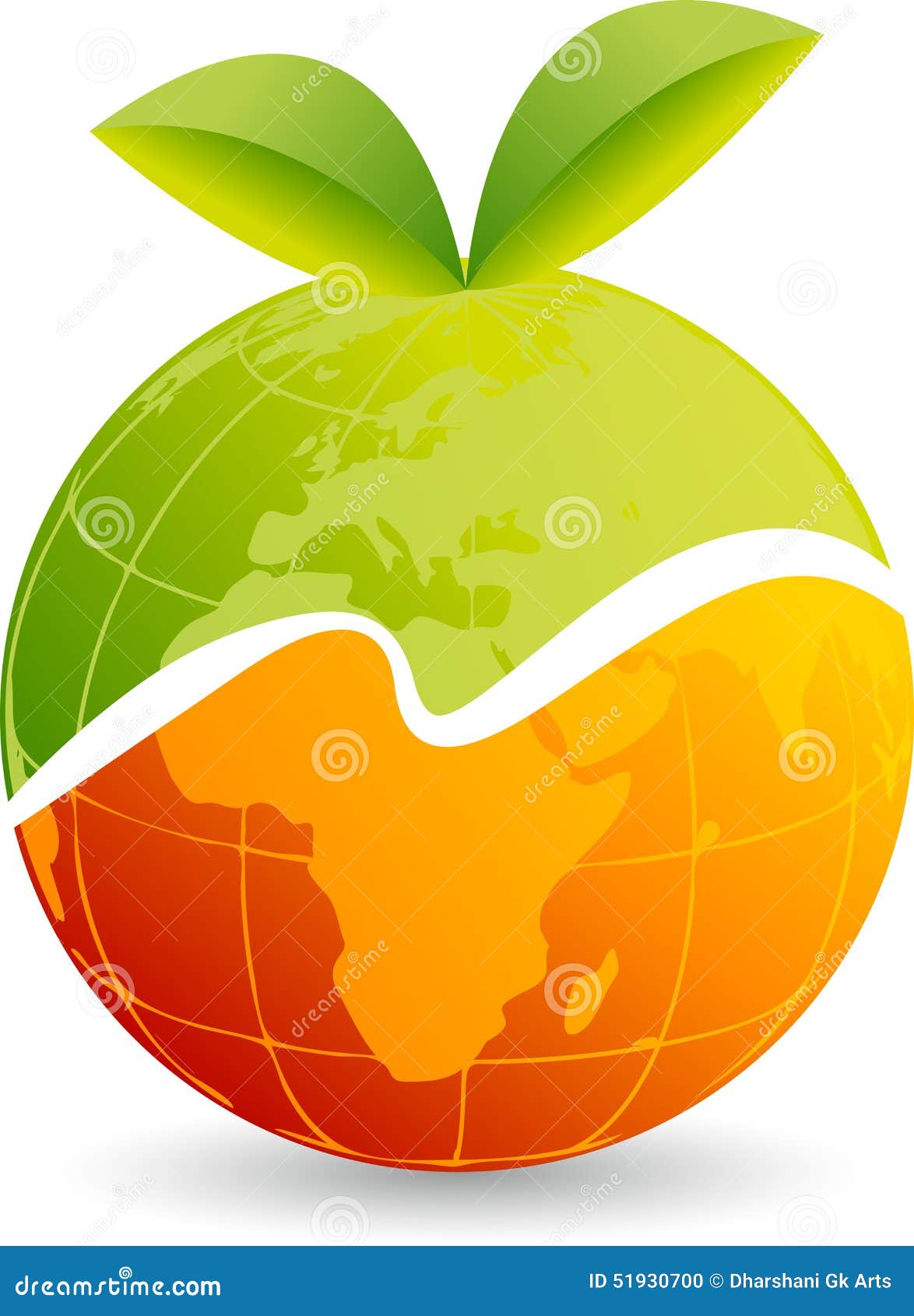 Logo de fruit illustration de vecteur. Illustration du économie - 51930700