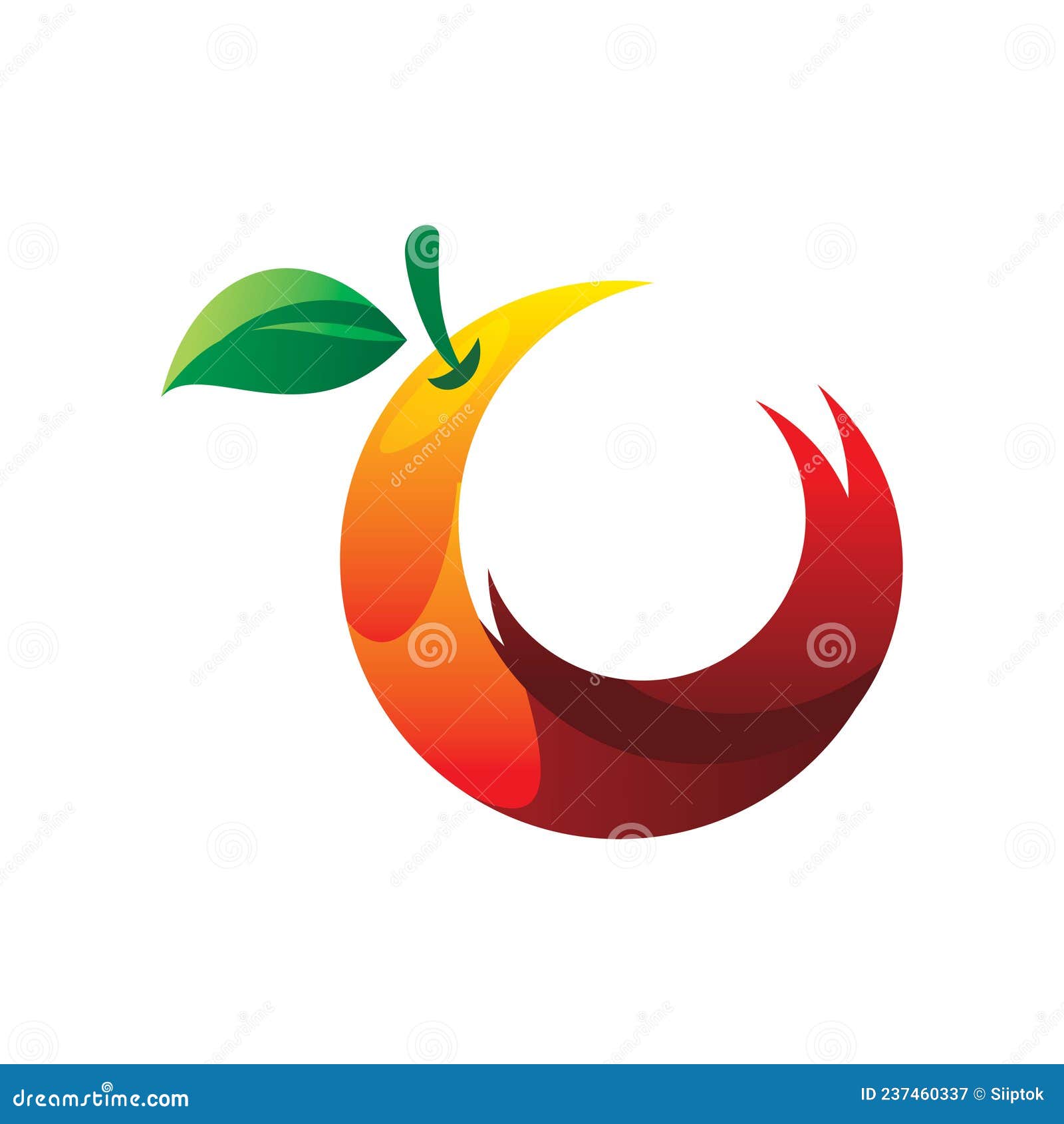 Logo de fruit rouge illustration de vecteur. Illustration du dessin ...