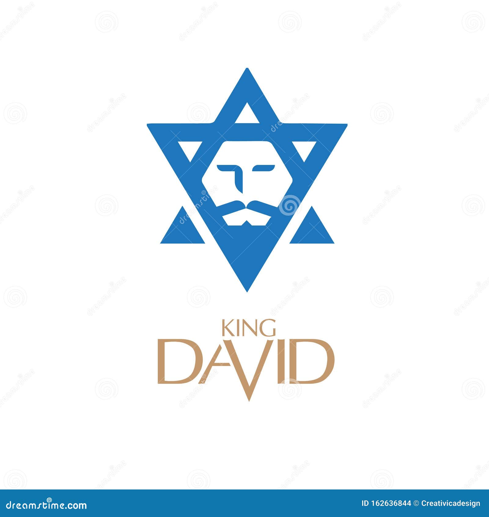 Logo de King David ilustración del vector. Ilustración de estrella ...