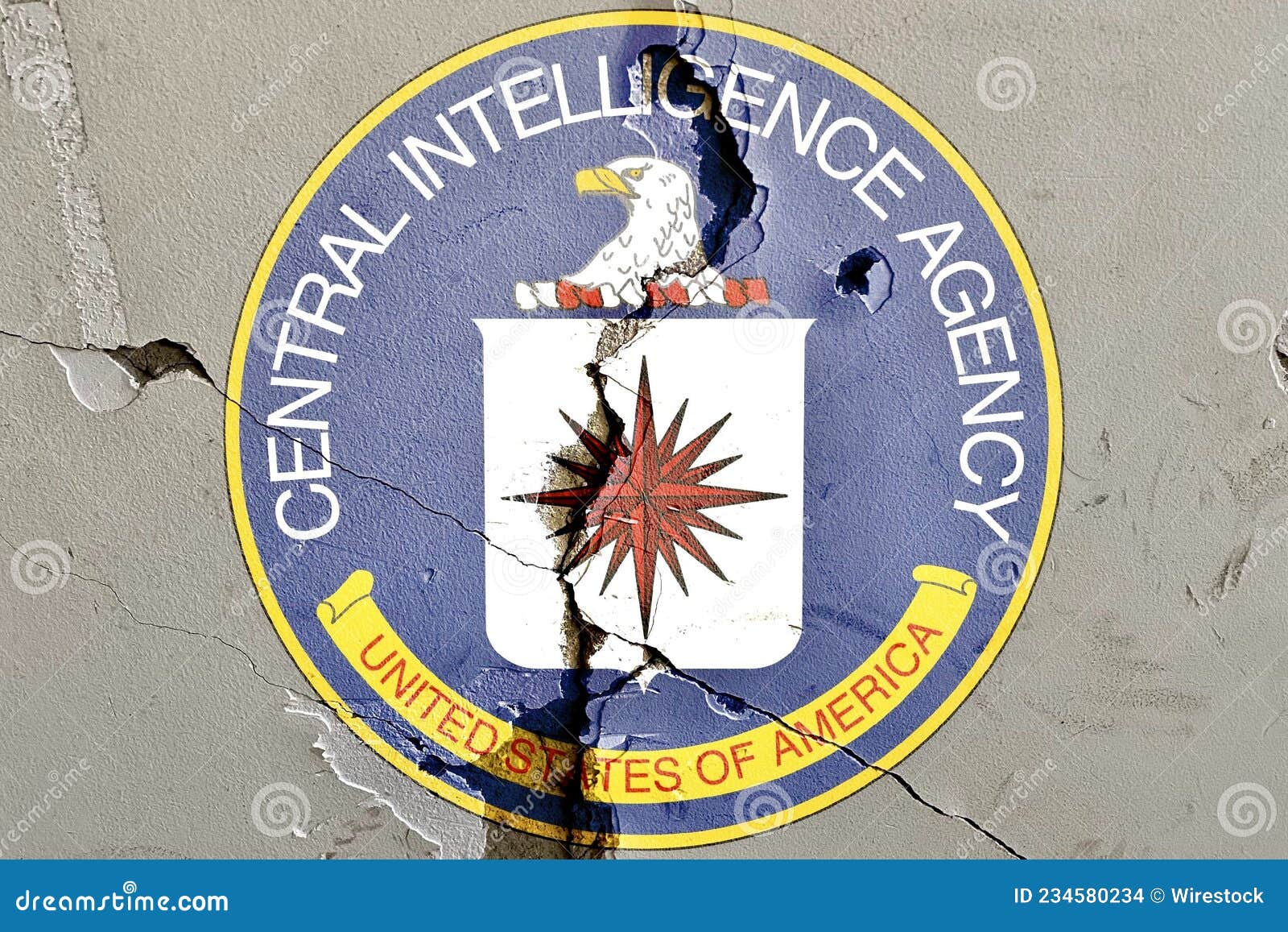 Logo De L'agence Centrale De Renseignement Image stock éditorial ...