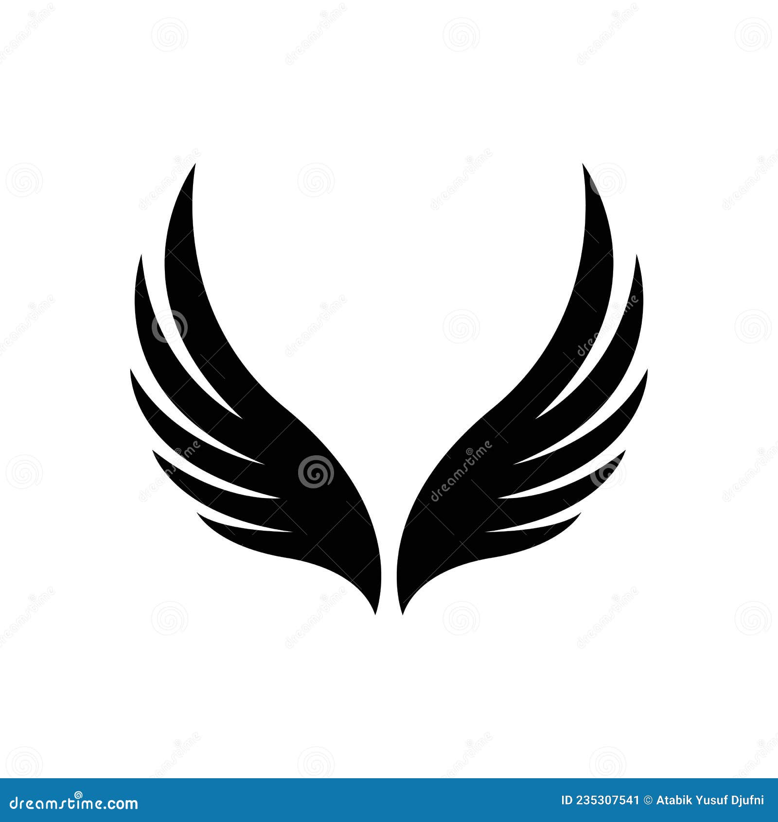 Logo de l'aile illustration de vecteur. Illustration du graphisme ...
