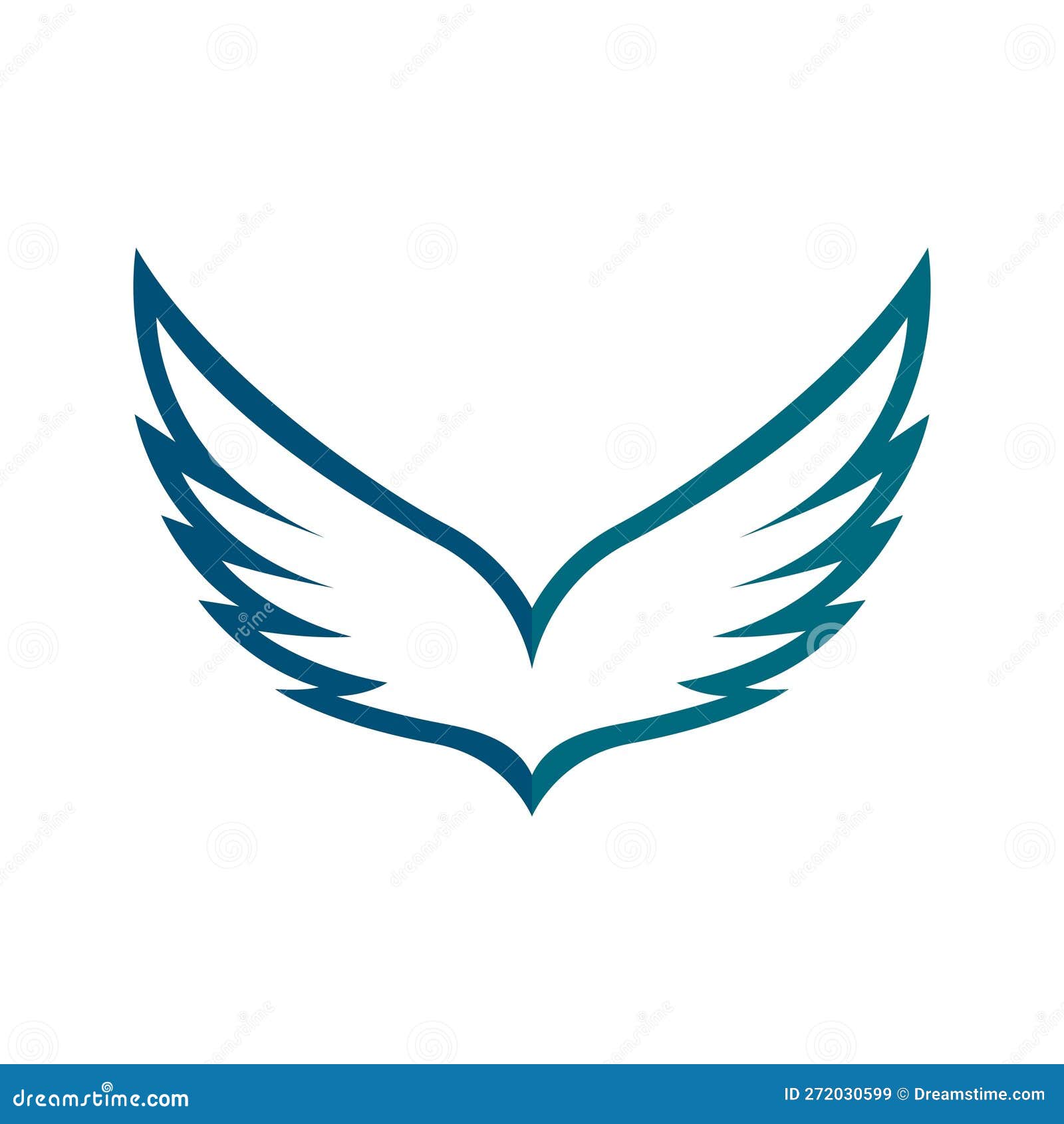 Logo de l'aile illustration de vecteur. Illustration du isolement ...