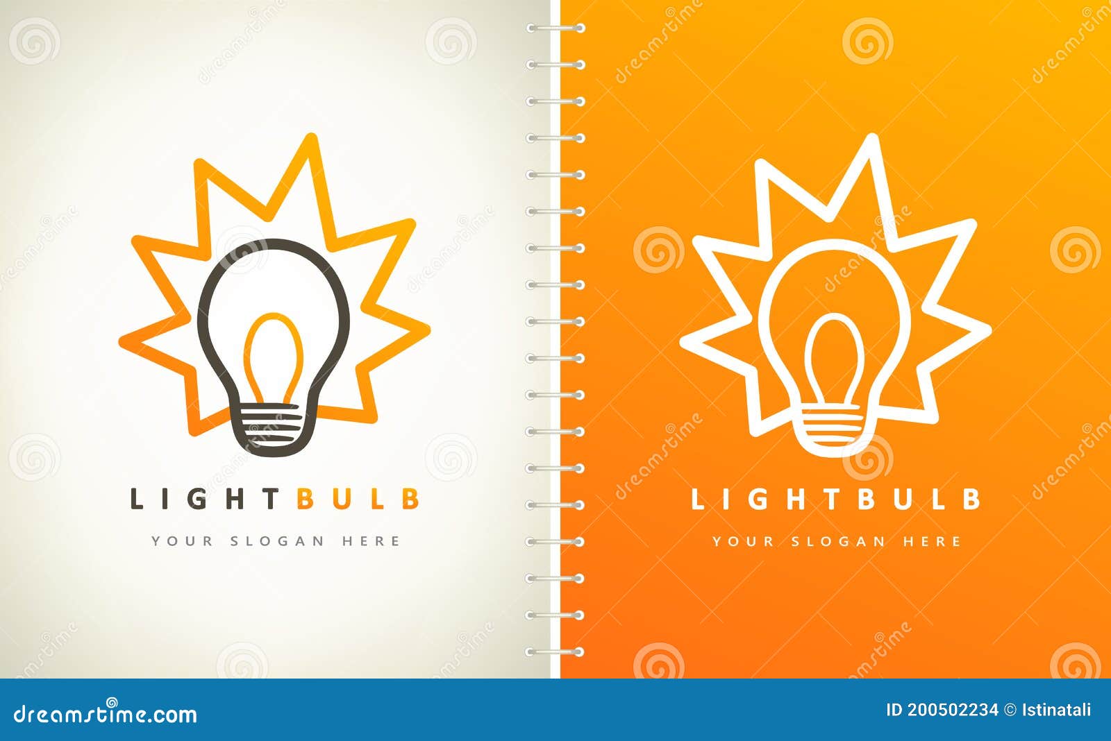 Logo de l'ampoule illustration de vecteur. Illustration du solution ...