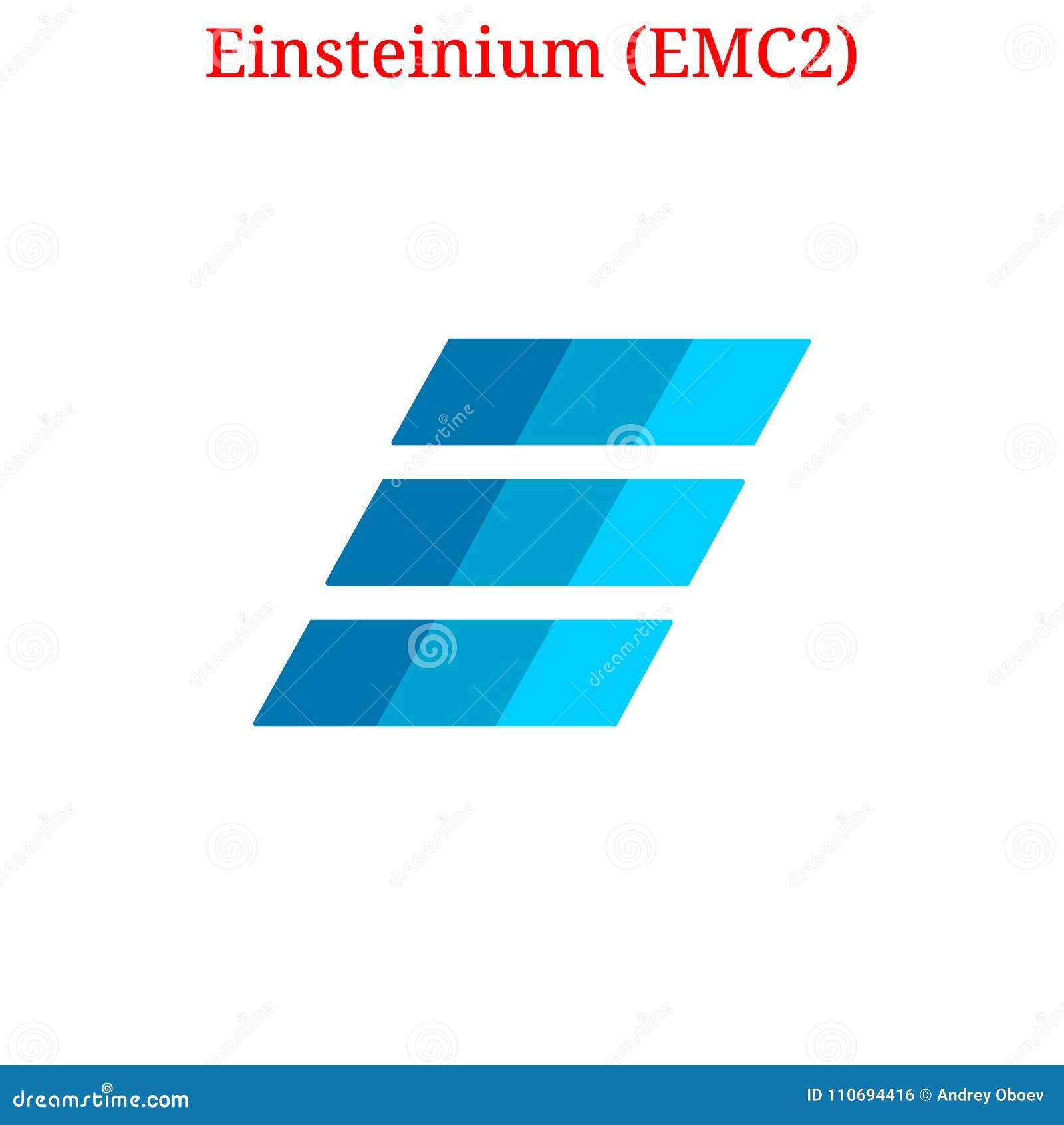 Logo De L'einsteinium EMC2 De Vecteur Photo éditorial - Illustration of ...