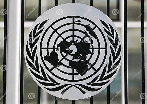 Logo de l'ONU image stock éditorial. Image du manhattan - 93709584