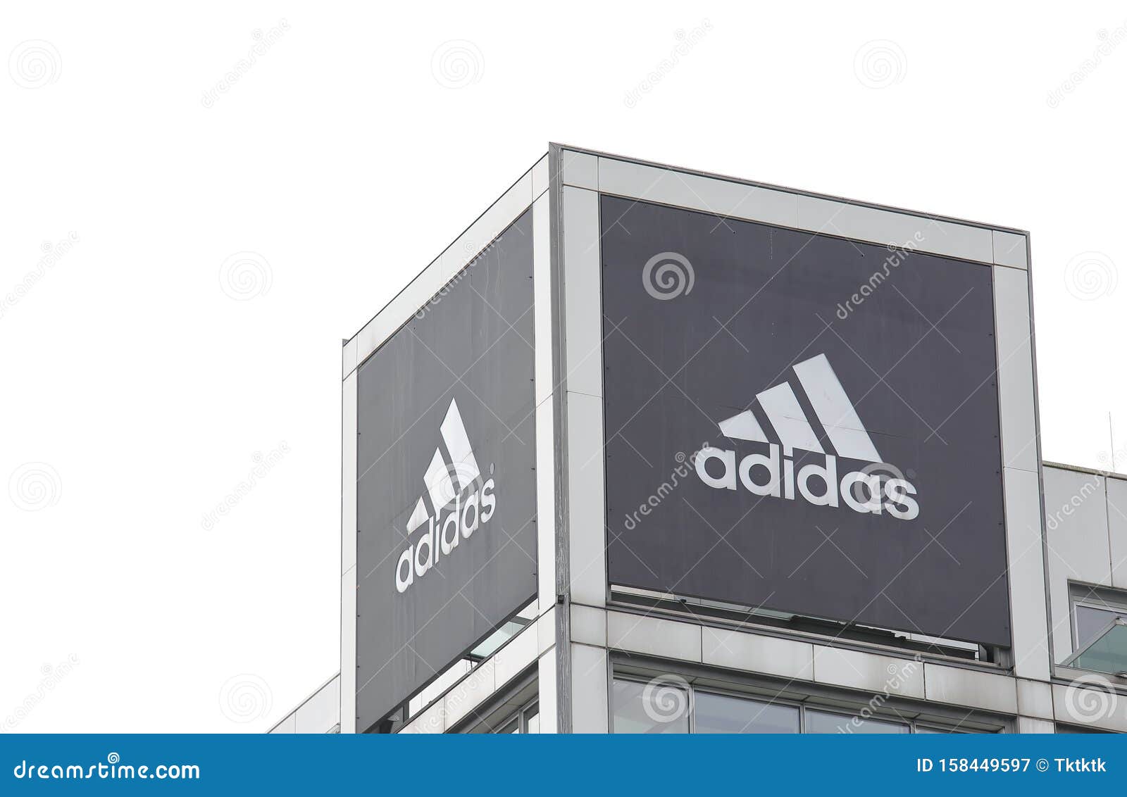 Logo de la empresa Adidas fotografía editorial. Imagen de alemania ...
