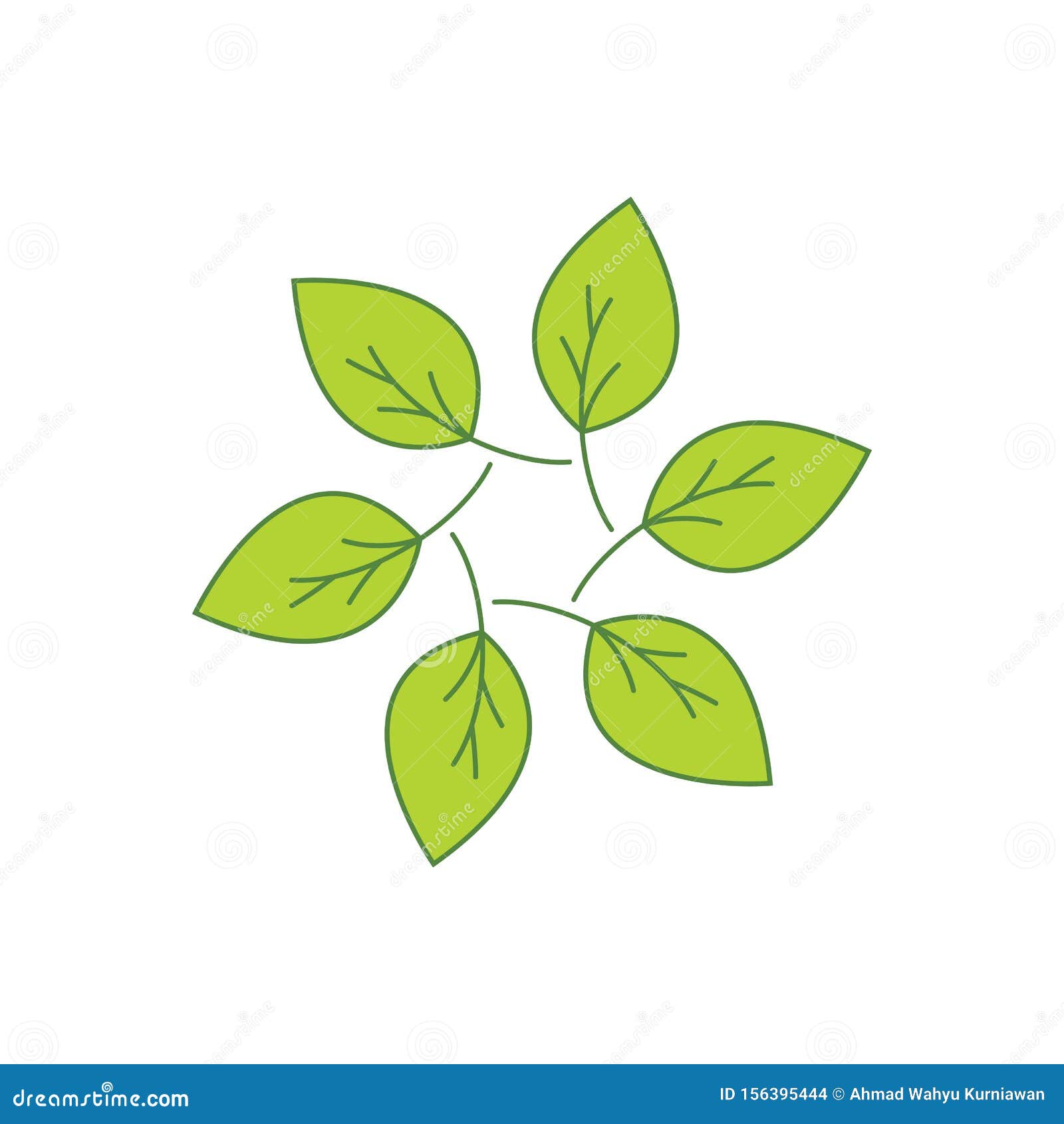 Logo de la hoja verde ilustración del vector. Ilustración de ...