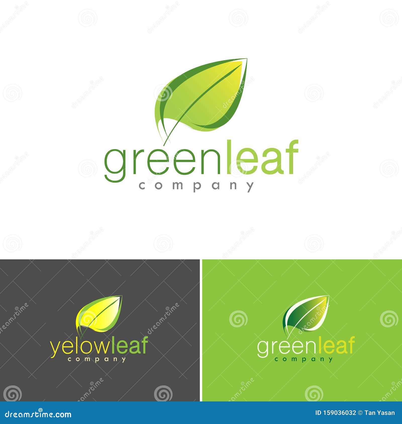 Logo de la hoja verde ilustración del vector. Ilustración de estilo ...