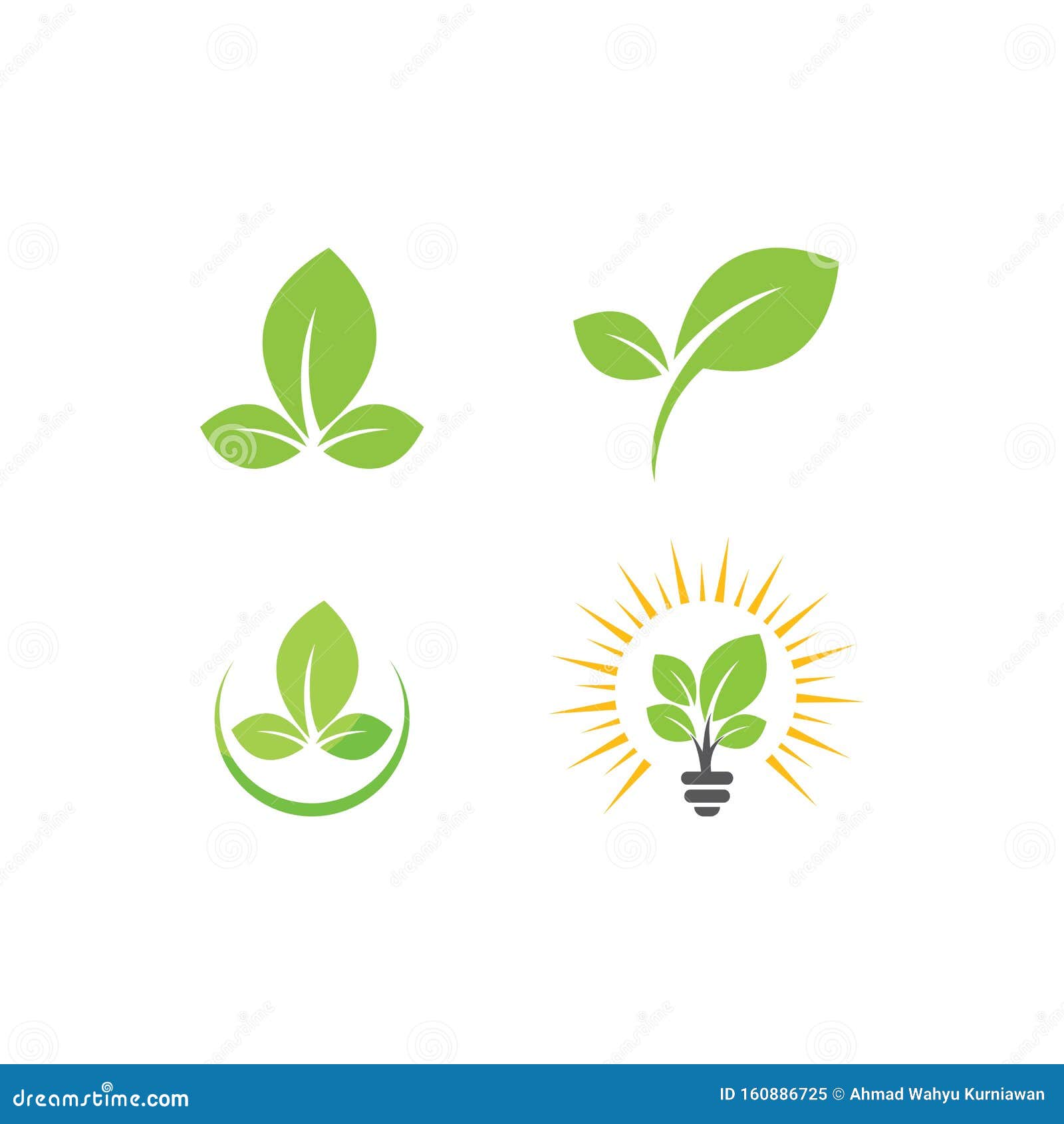 Logo de la hoja verde ilustración del vector. Ilustración de verde ...