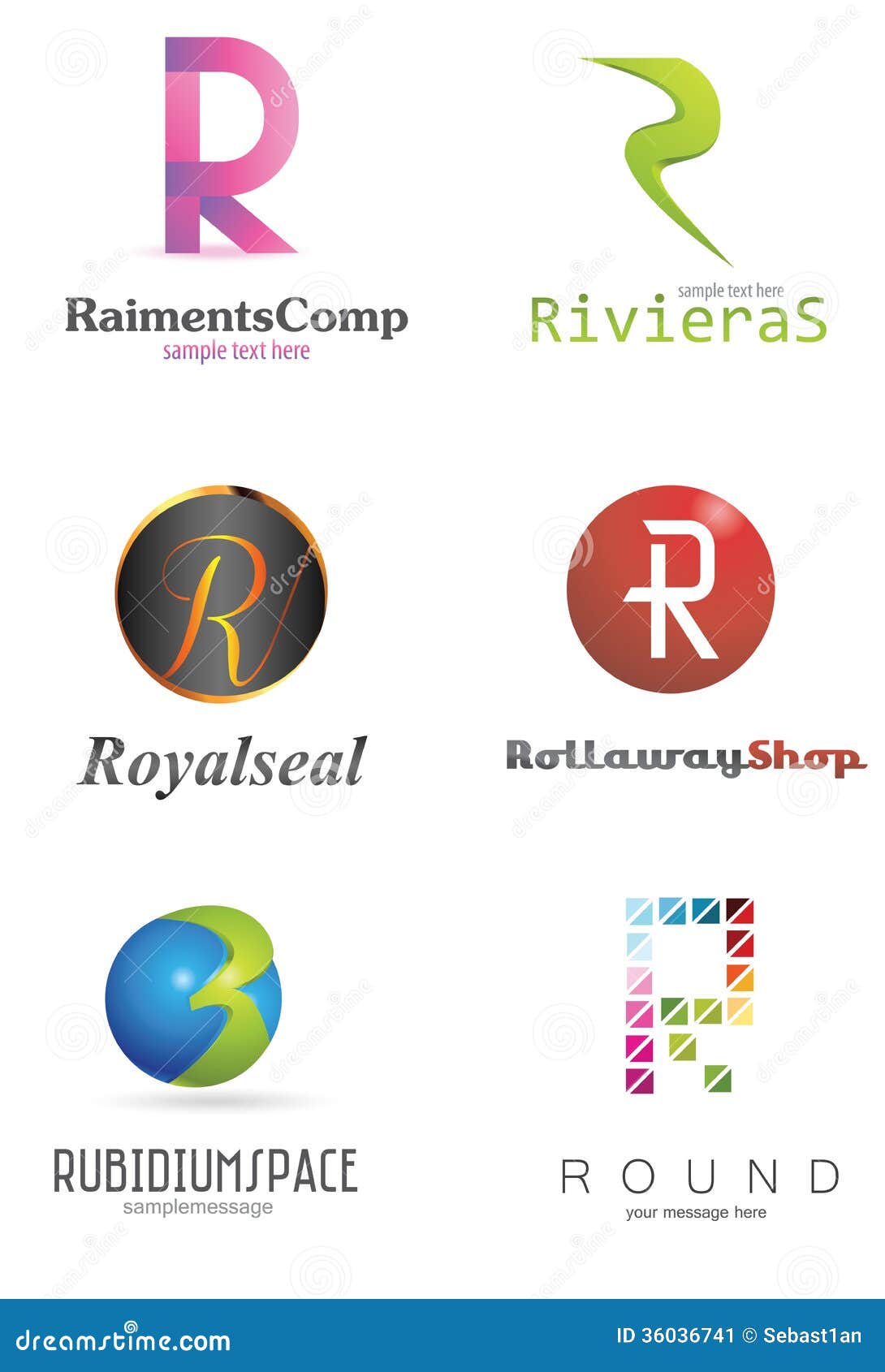 Logo de la lettre R illustration de vecteur. Illustration du compagnie ...