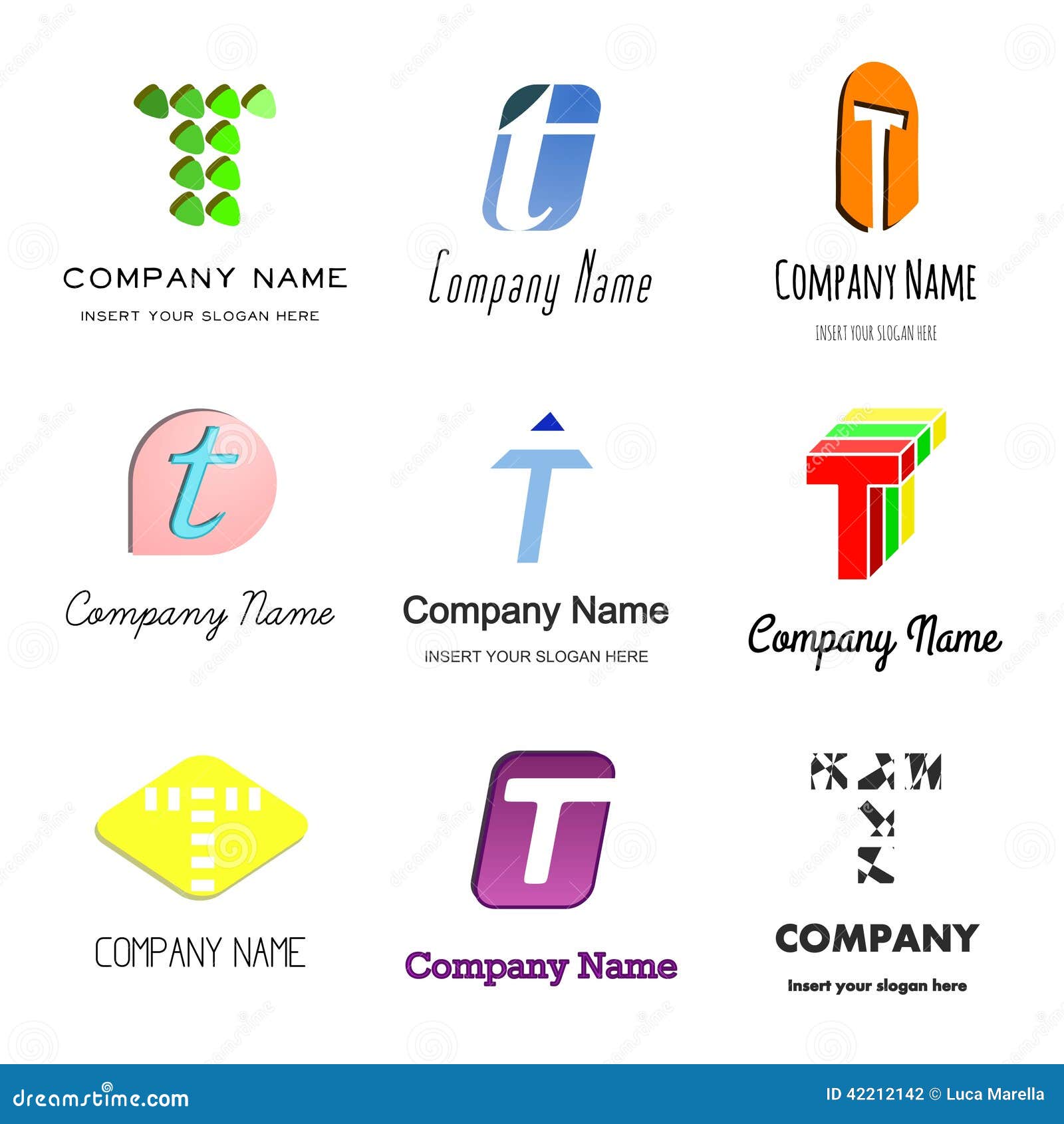 Logo de la lettre T illustration stock. Illustration du transmission ...