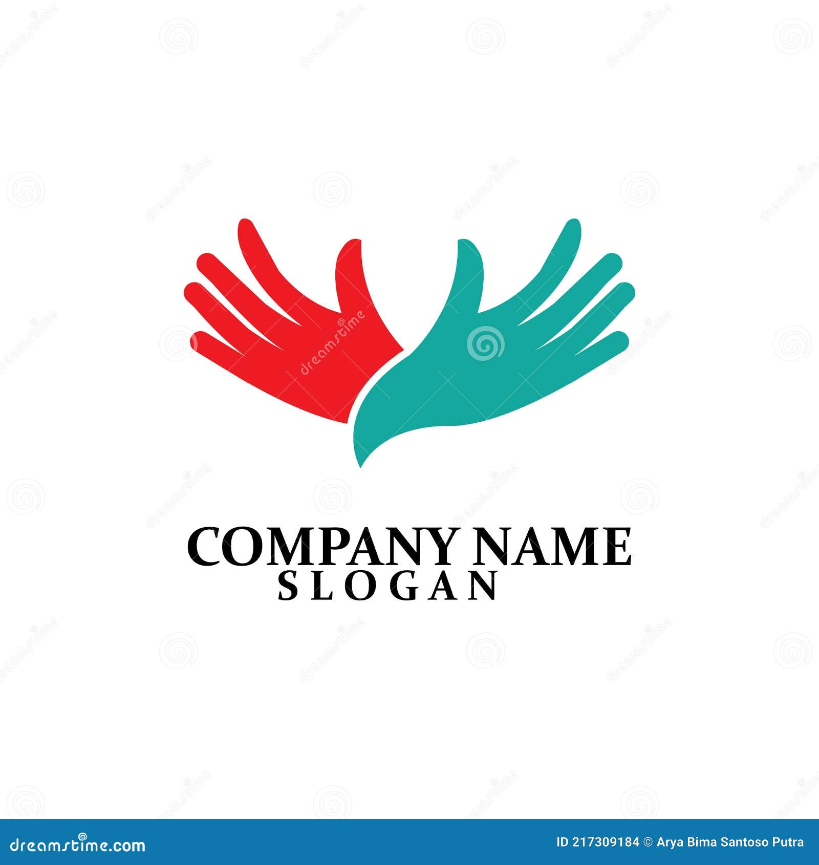 Logo de la main simple illustration stock. Illustration du mains ...