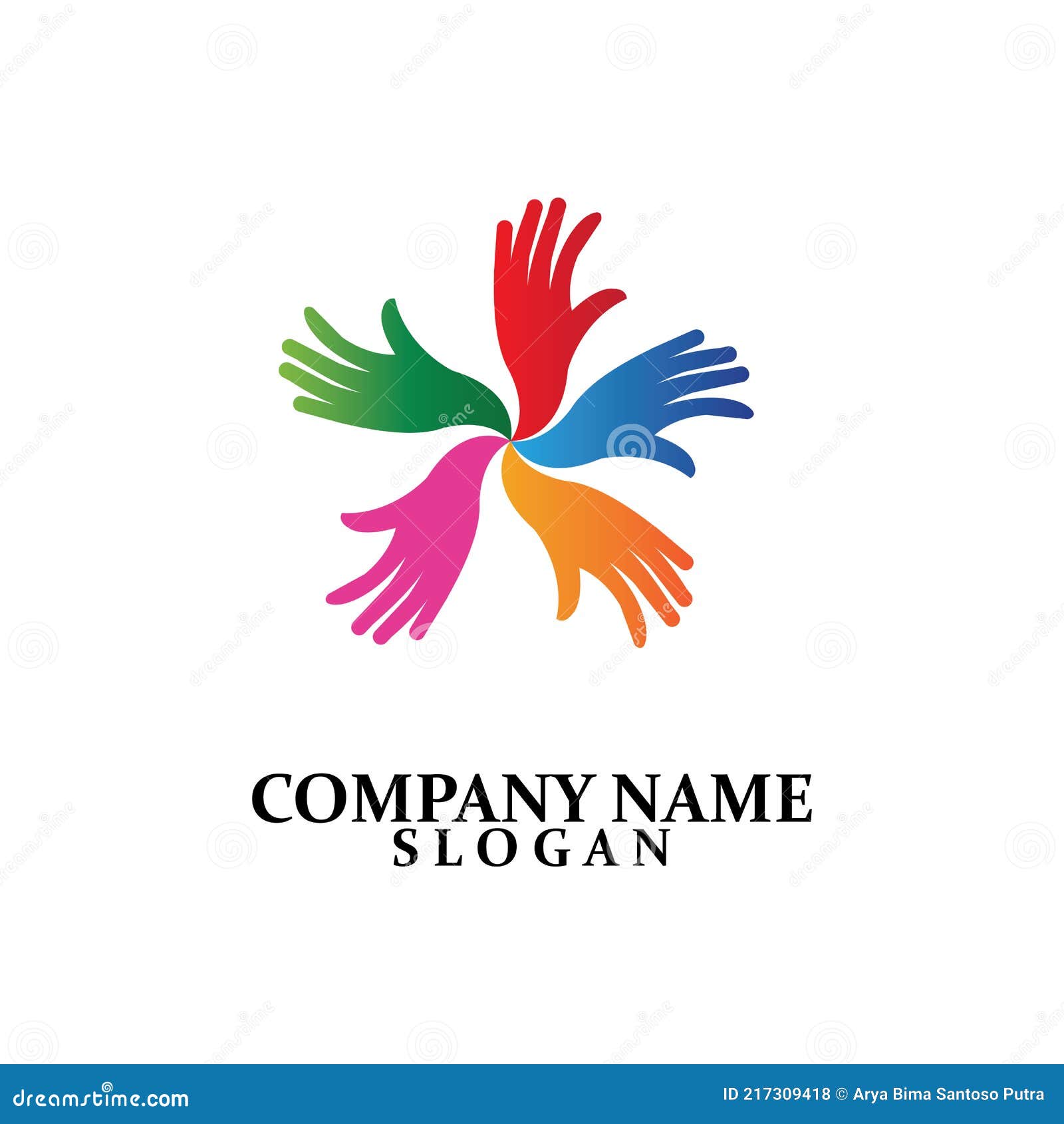Logo de la main simple illustration stock. Illustration du humain ...